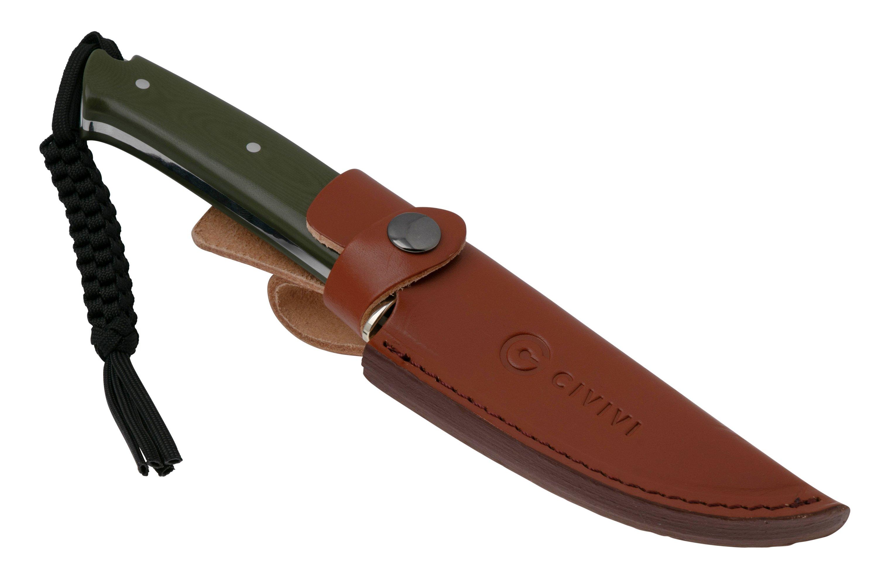 Civivi Cloud Peak C23044-2 Satin Nitro-V, OD-Green G10, Nickel Silver ...