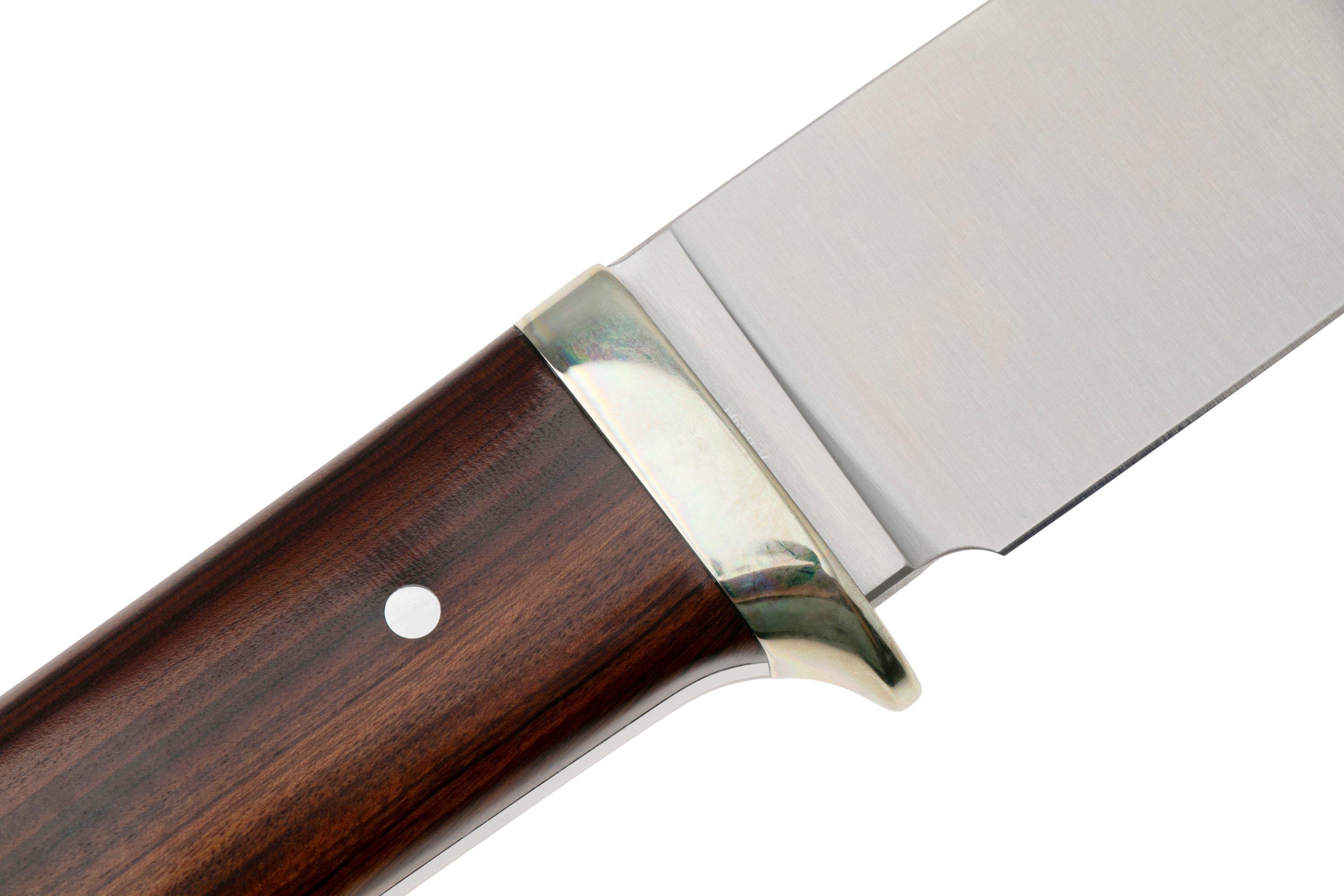 Civivi Cloud Peak C23044-3 Satin Nitro-V, Guibourtia Wood, Nickel Silver Guard, feststehendes ...