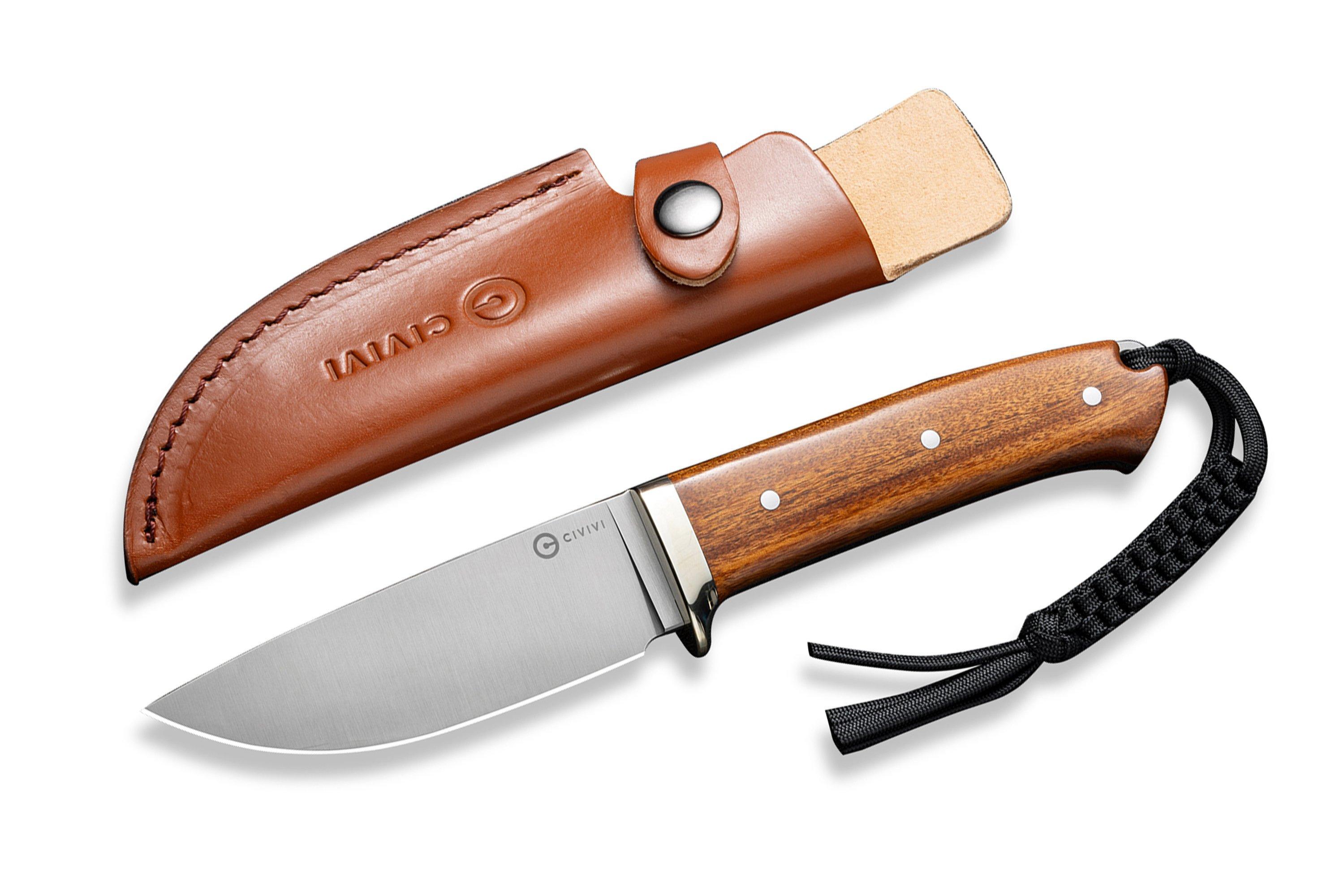 Civivi Cloud Peak C23044-3 Satin Nitro-V, Guibourtia Wood, Nickel ...