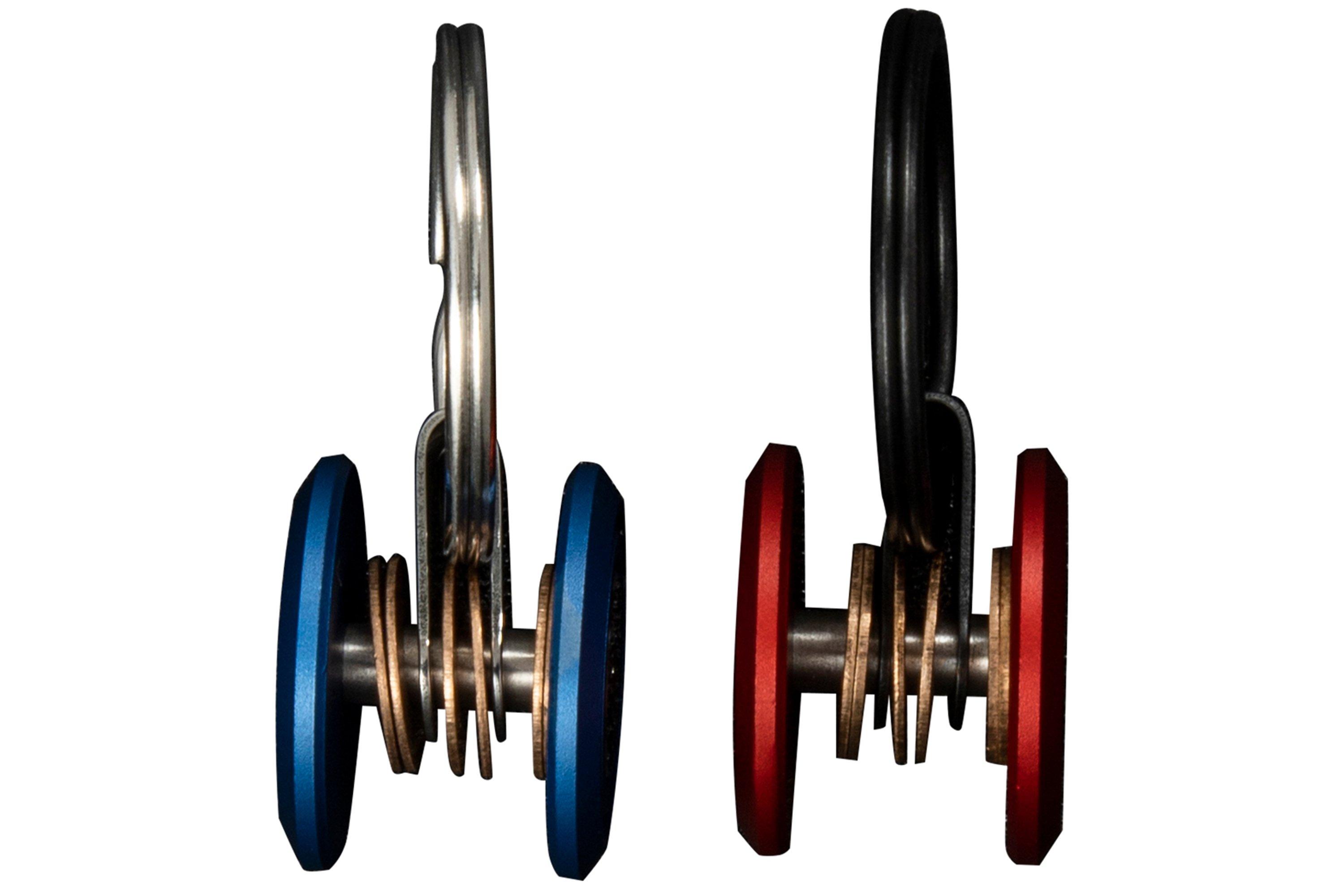 Civivi C23056-3 Key Coin Blue and Red Aluminum Pocket Key Organizer set ...