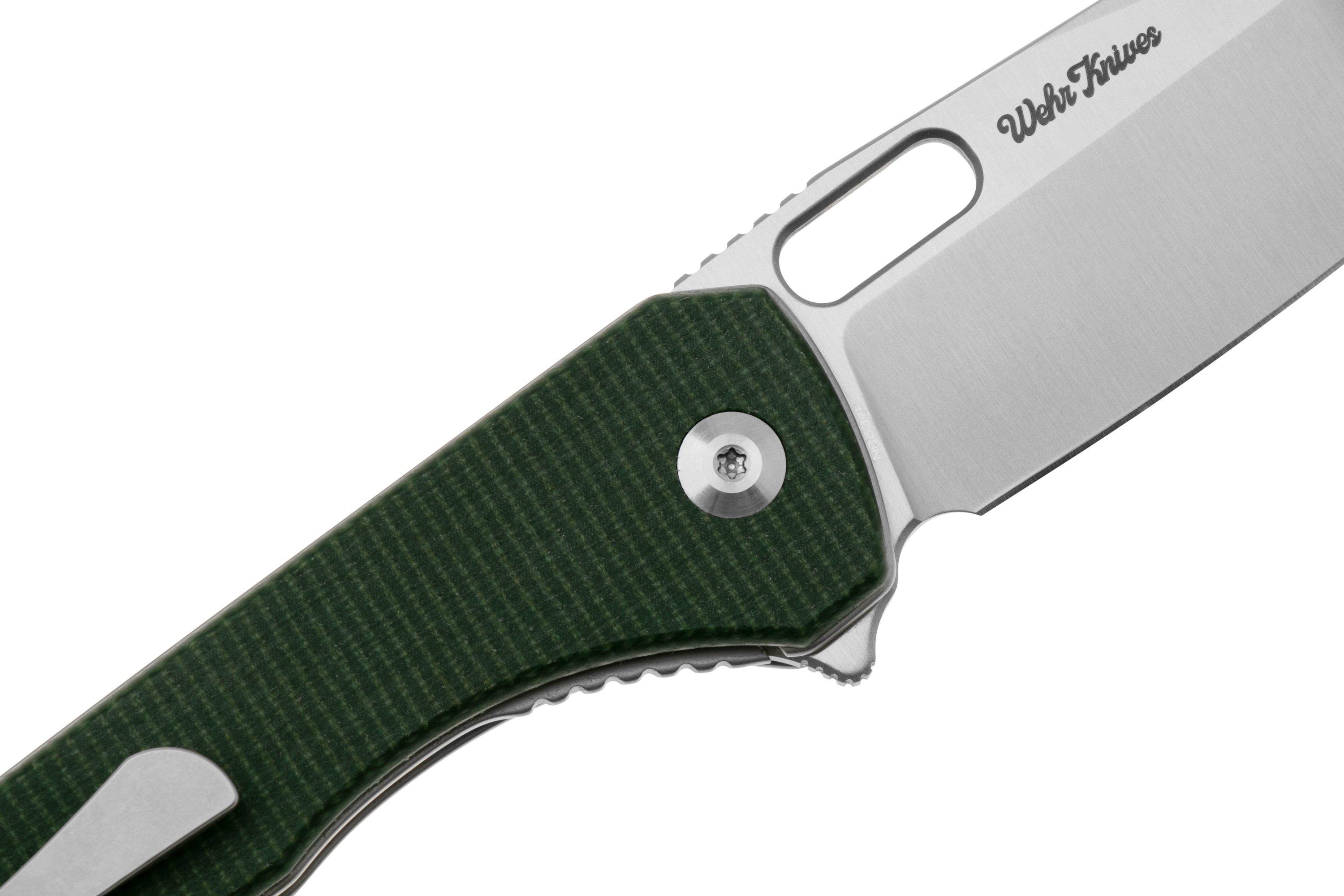 Civivi Nugz C23060-2 14C28N, Green Canvas Micarta pocket knife, Matthew ...
