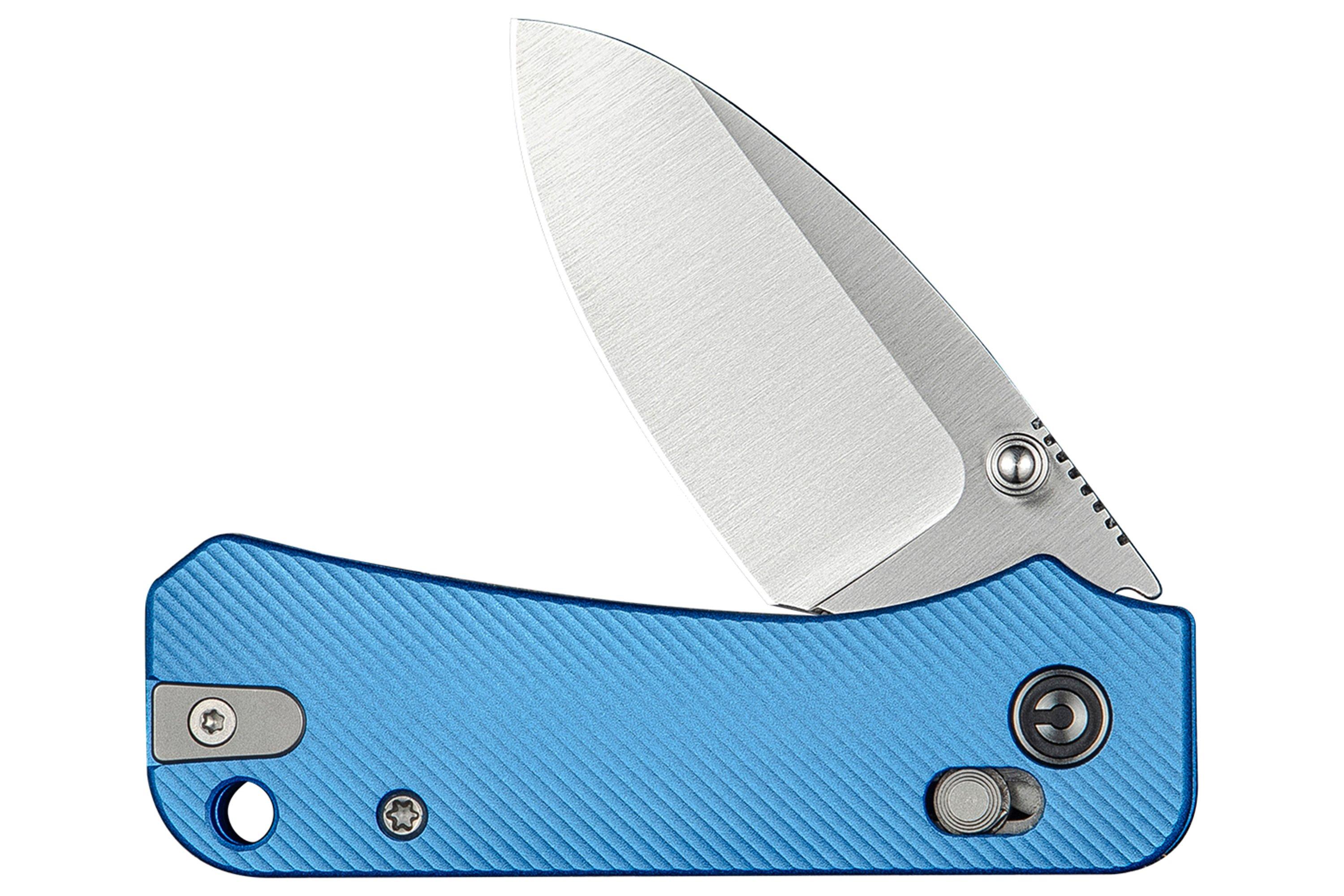 Civivi Baby Banter 2 C23074-1 Satin Blue Aluminum Crossbar Lock, zakmes ...