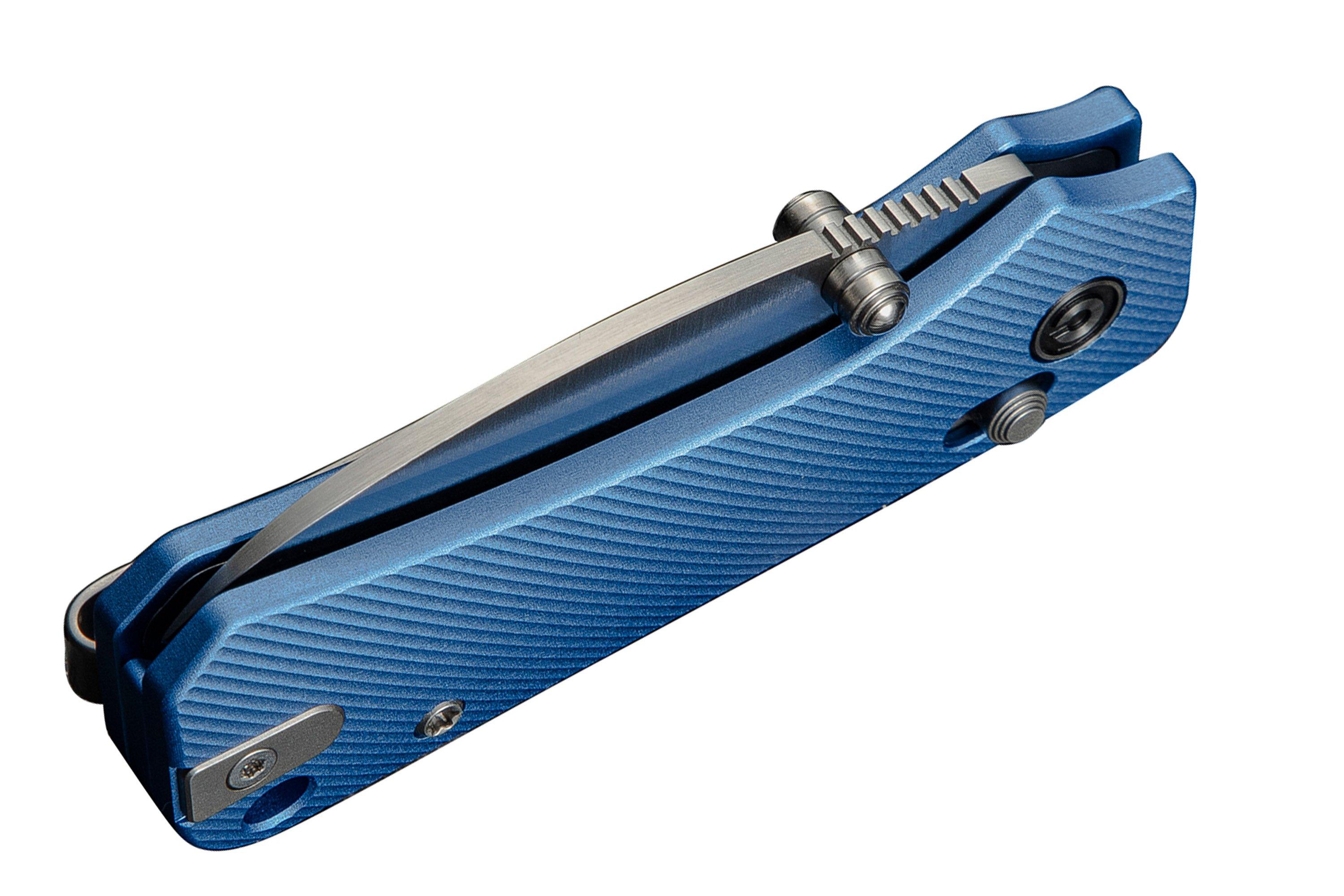 Civivi Baby Banter 2 C23074-1 Satin Blue Aluminum Crossbar Lock, pocket ...
