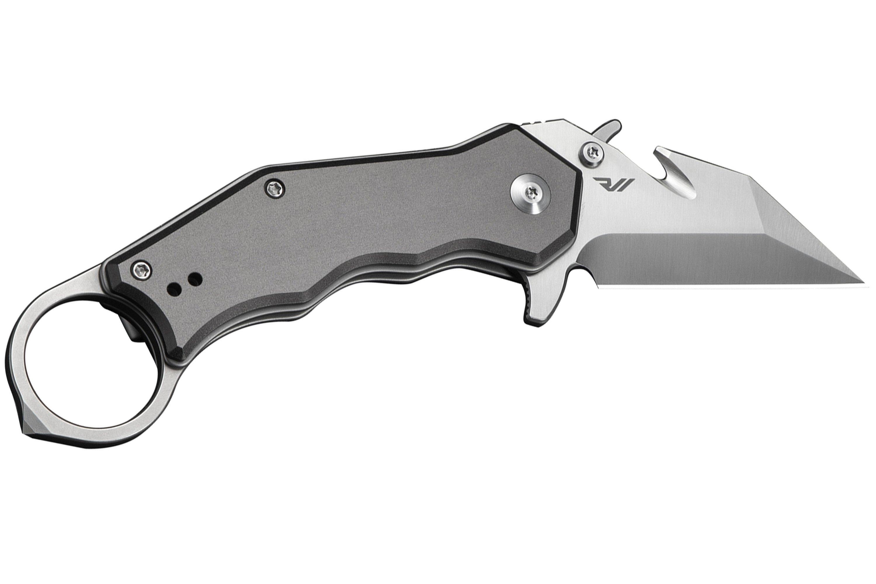 Civivi Amaroq C24018-1 Satin Nitro-V, Gray Aluminium, zakmes, Tony ...