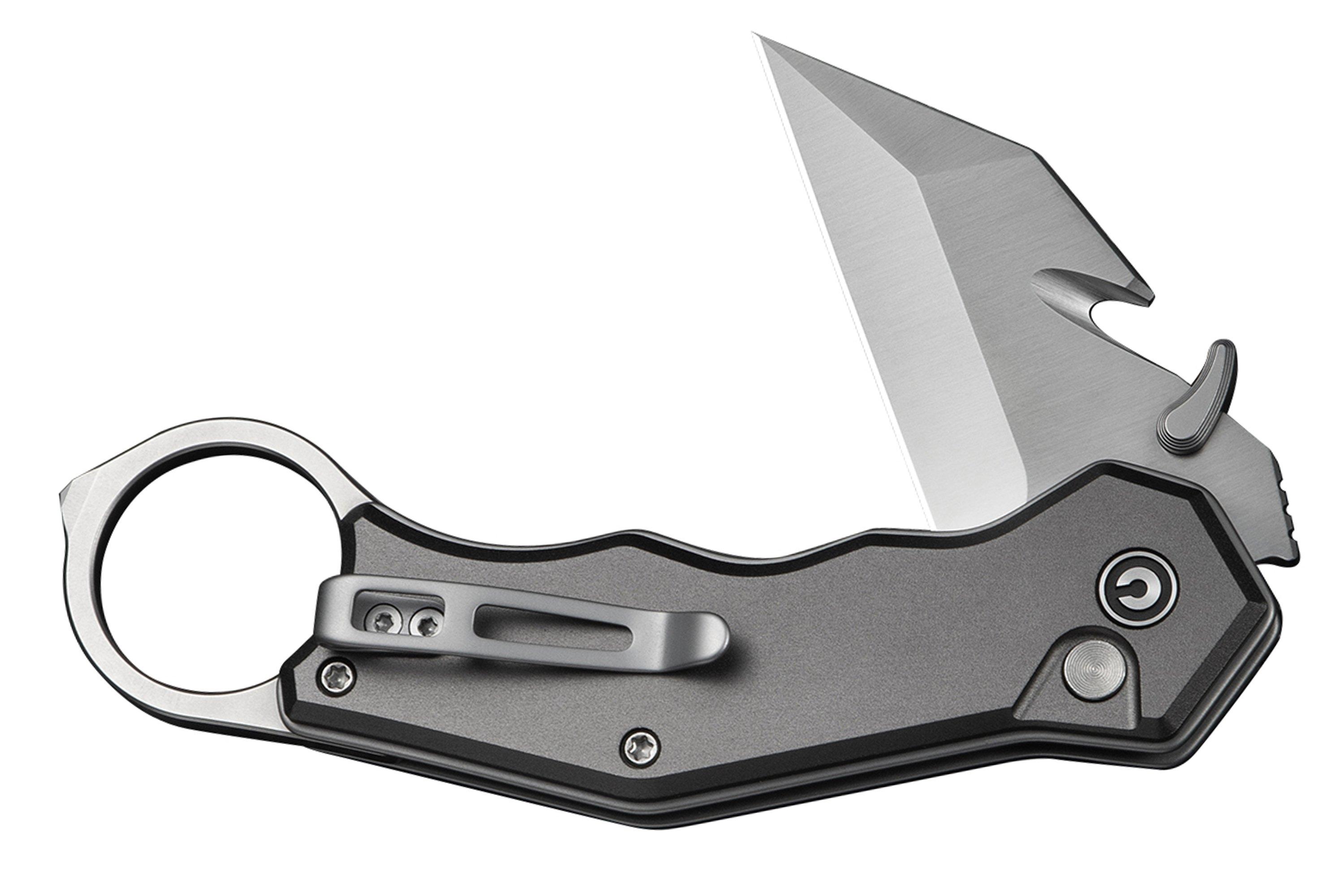 Civivi Amaroq C24018-1 Satin Nitro-V, Gray Aluminium, zakmes, Tony ...