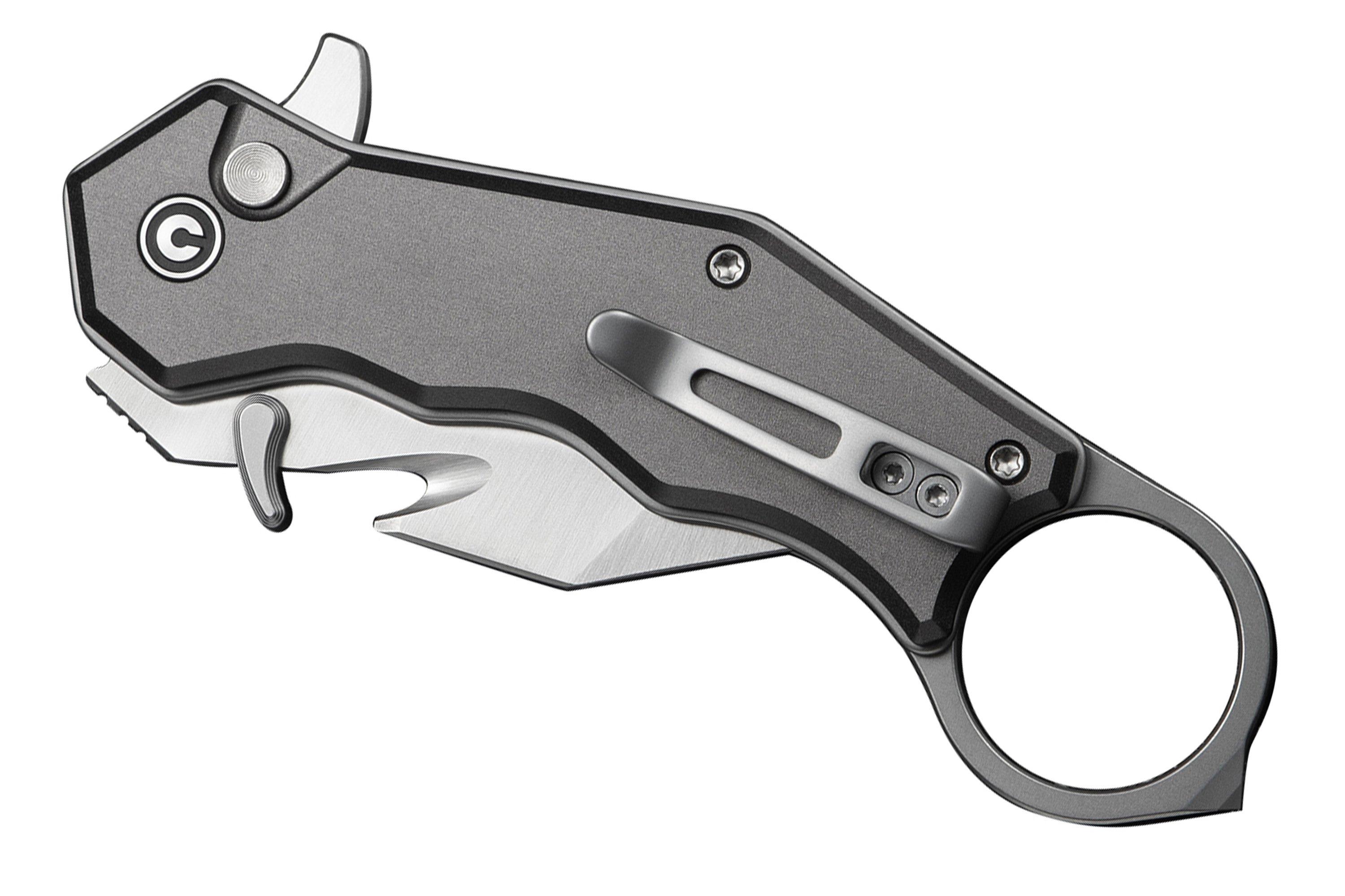 Civivi Amaroq C24018-1 Satin Nitro-V, Gray Aluminium, zakmes, Tony ...