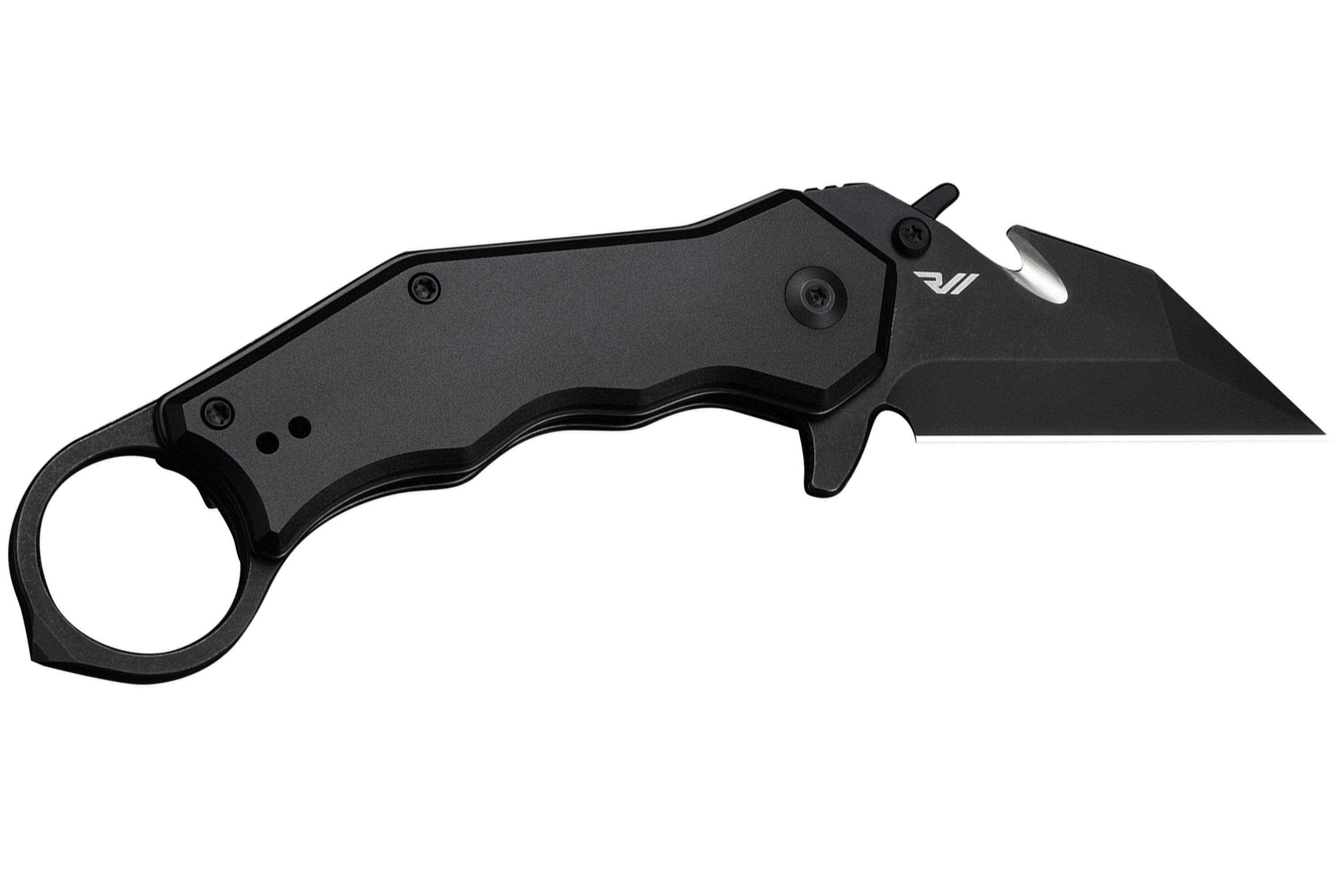 Civivi Amaroq C24018-2 Blackwashed Nitro-V, Black Aluminium, zakmes ...