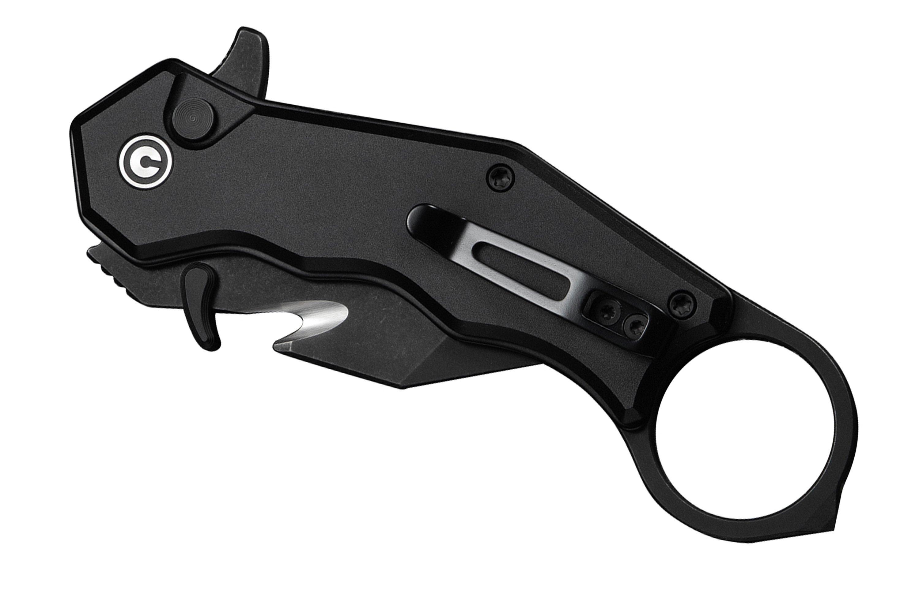 Civivi Amaroq C24018-2 Blackwashed Nitro-V, Black Aluminium, zakmes ...
