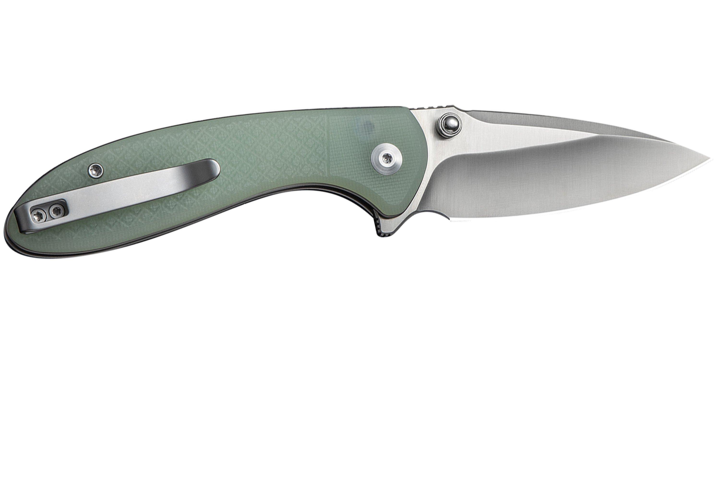 Civivi Faeger C24031-3 Satin 14C28N, Milled Natural G10, pocket knife ...