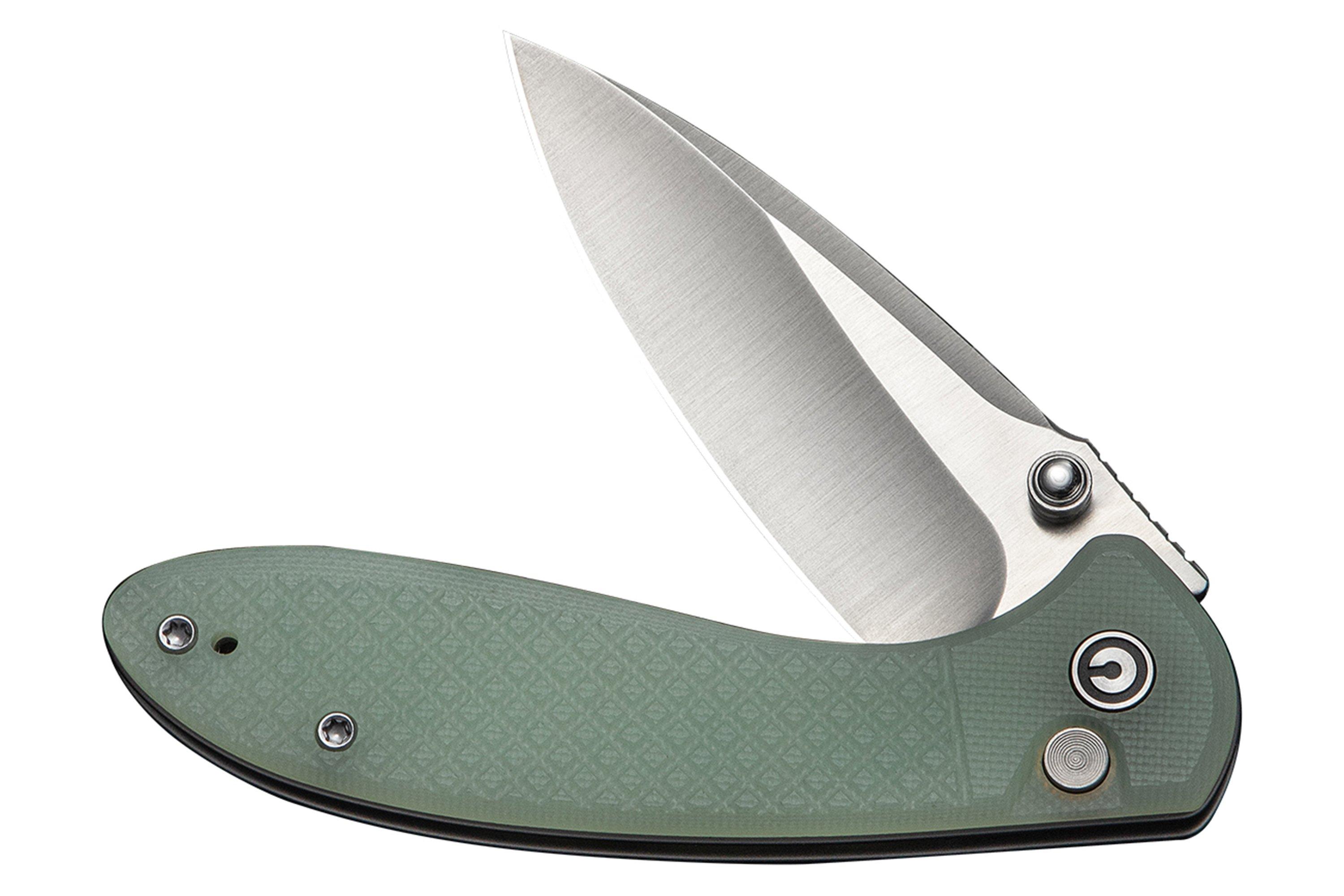 Civivi Faeger C24031-3 Satin 14C28N, Milled Natural G10, pocket knife ...