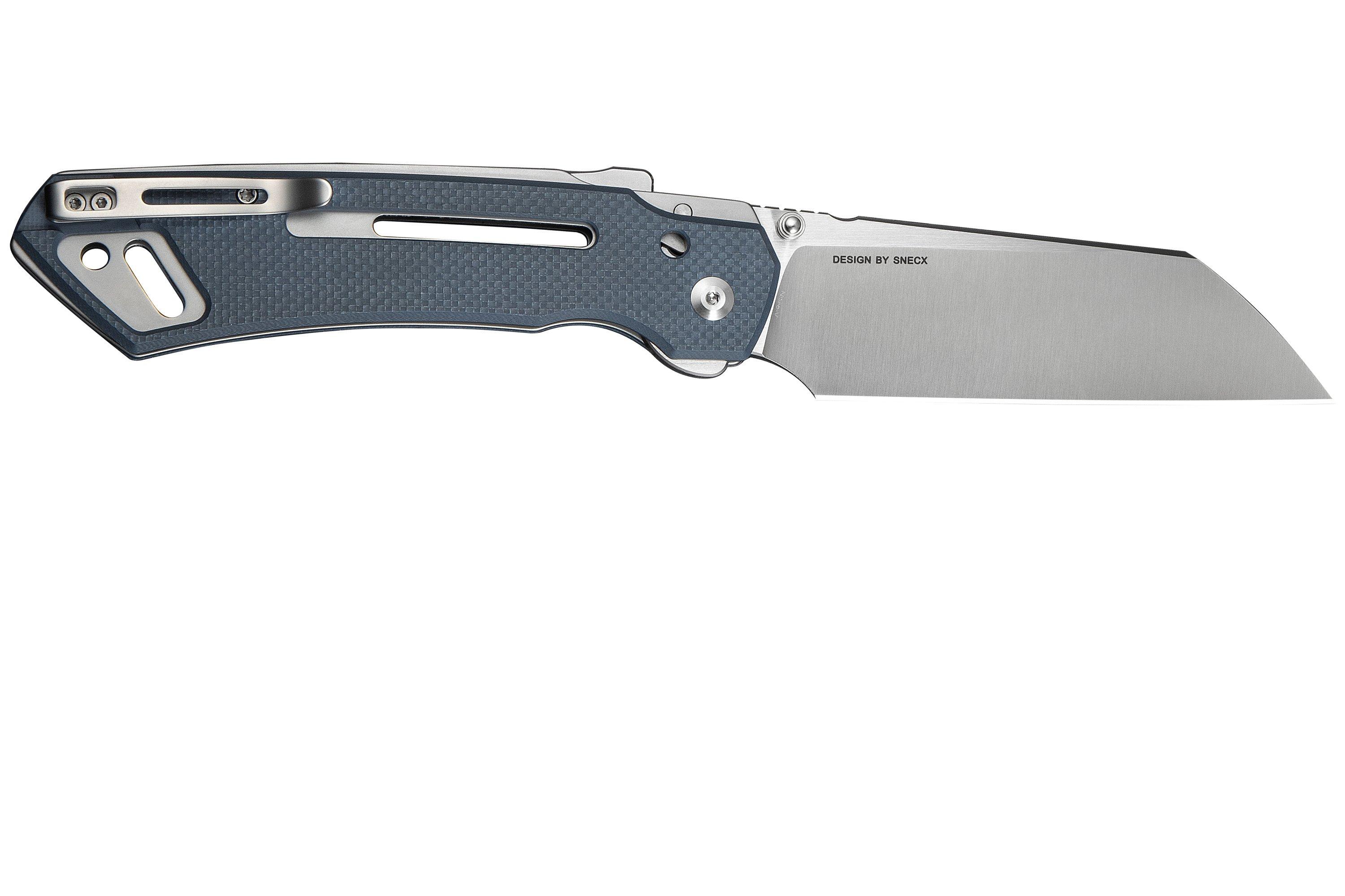 Civivi Buster FG C24052-2 Satin Nirto-V, Blue G10, pocket knife, Snecx ...