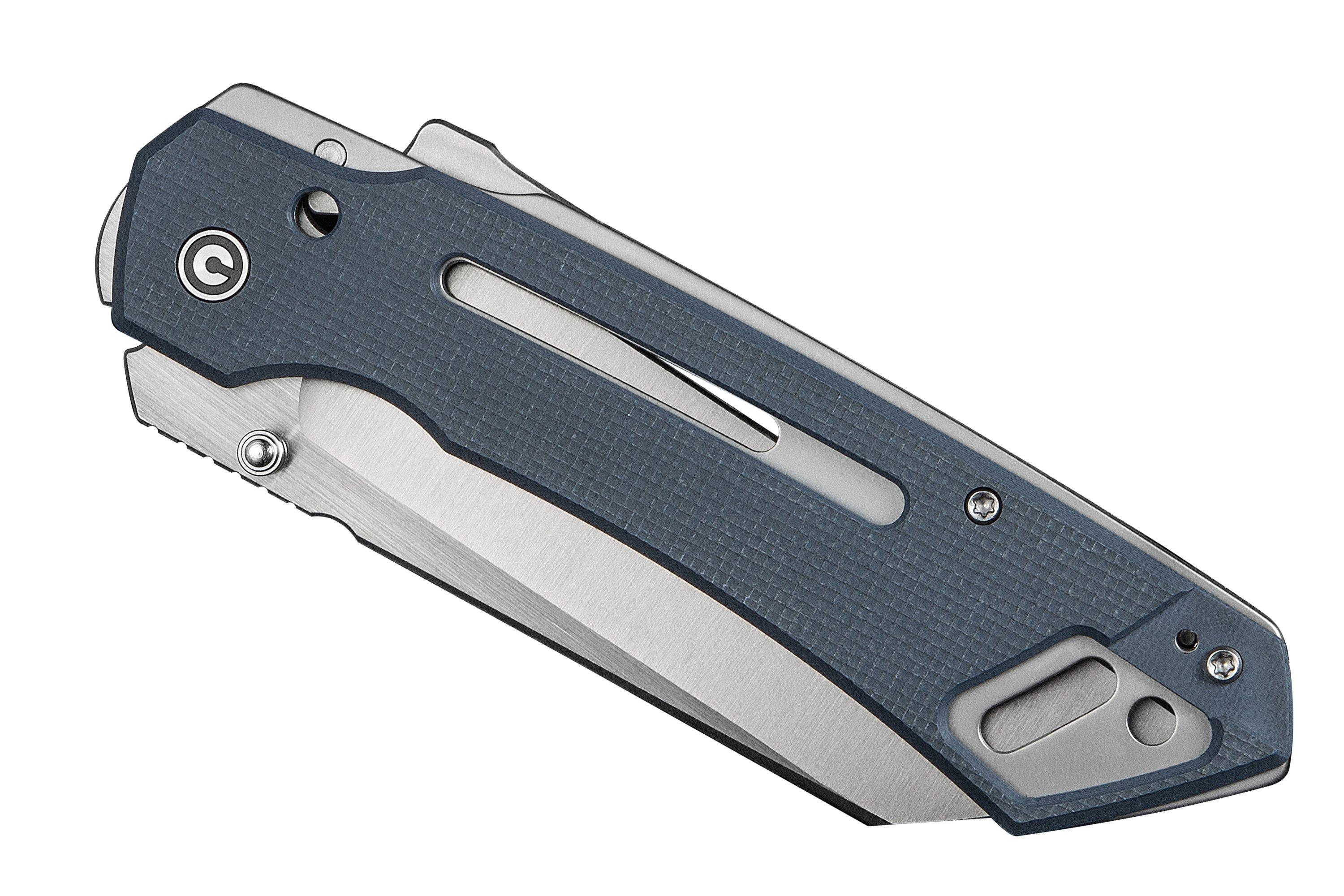 Civivi Buster FG C24052-2 Satin Nirto-V, Blue G10, pocket knife, Snecx ...