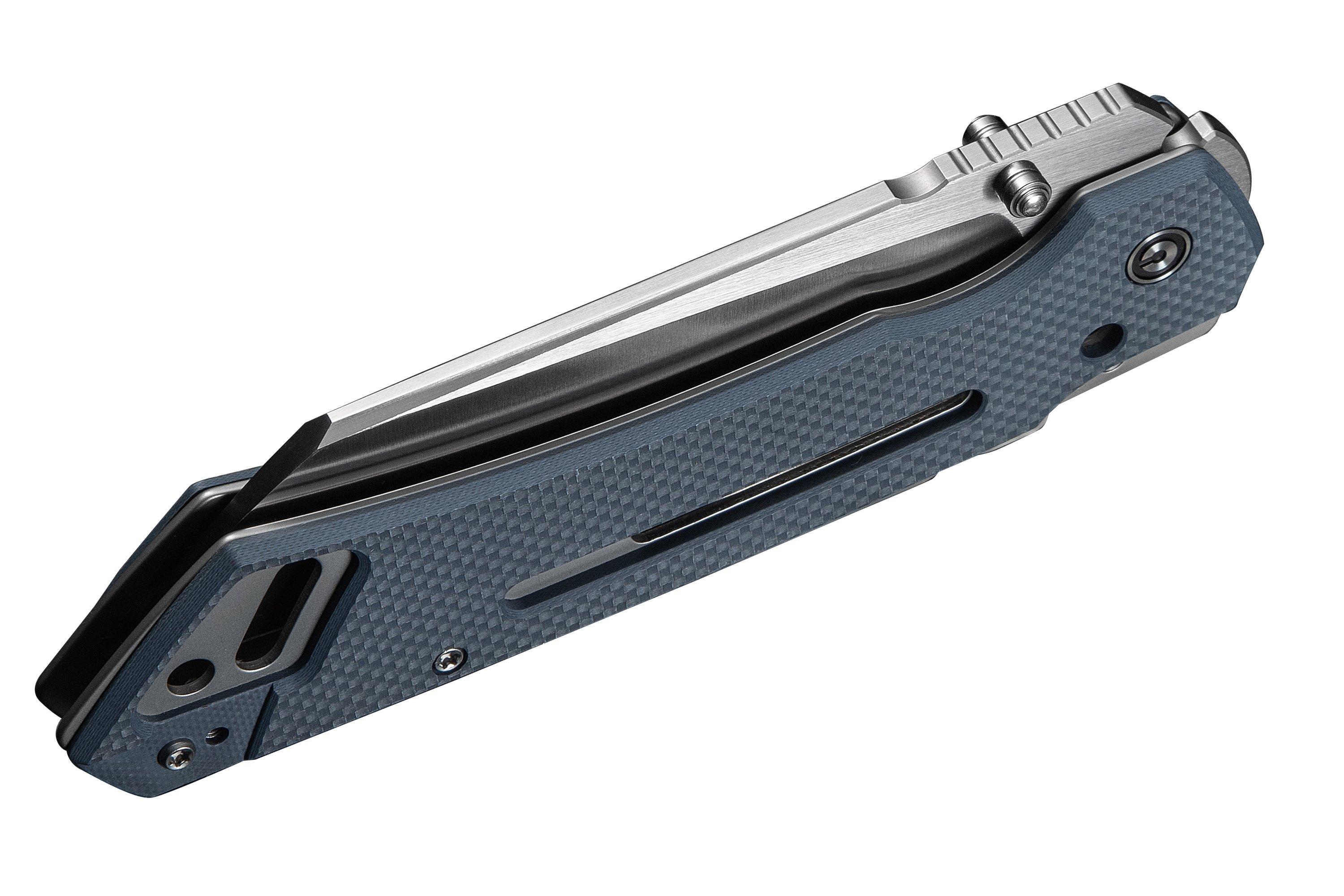 Civivi Buster FG C24052-2 Satin Nirto-V, Blue G10, zakmes, Snecx Tan ...