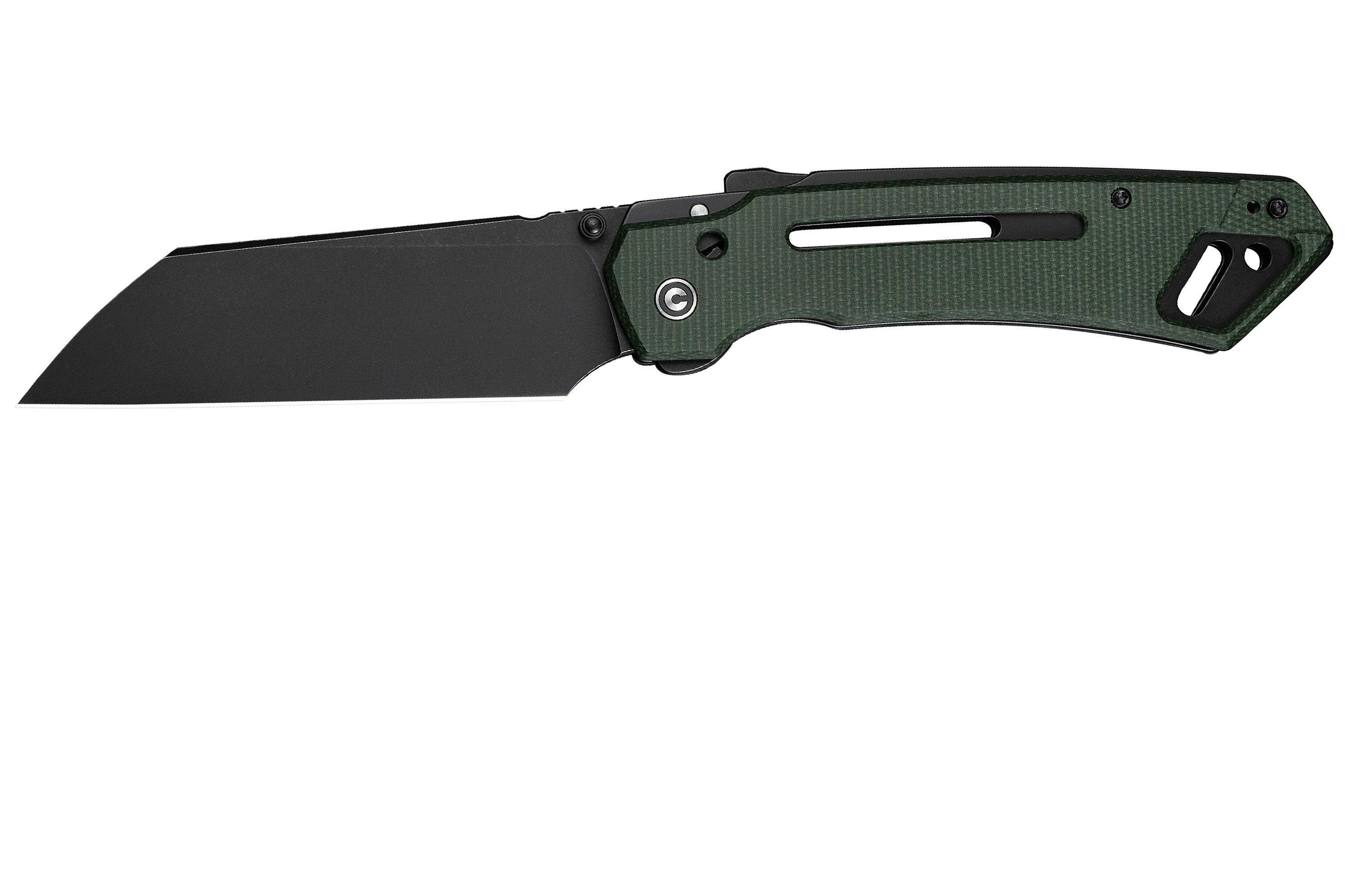 Civivi Buster FG C24052-3 Blackwashed Nitro-V, Green Micarta, pocket ...