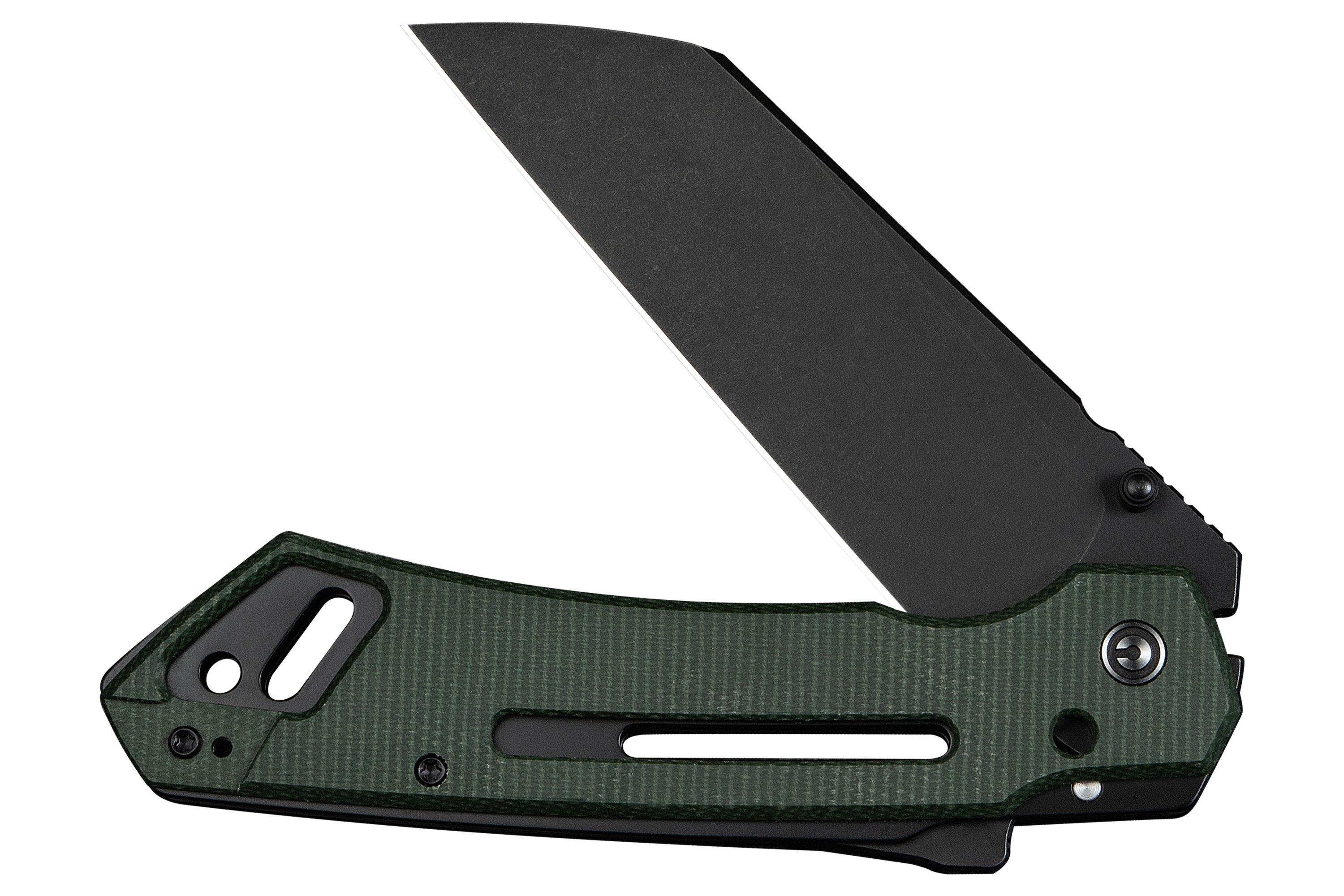 Civivi Buster FG C24052-3 Blackwashed Nitro-V, Green Micarta, zakmes ...