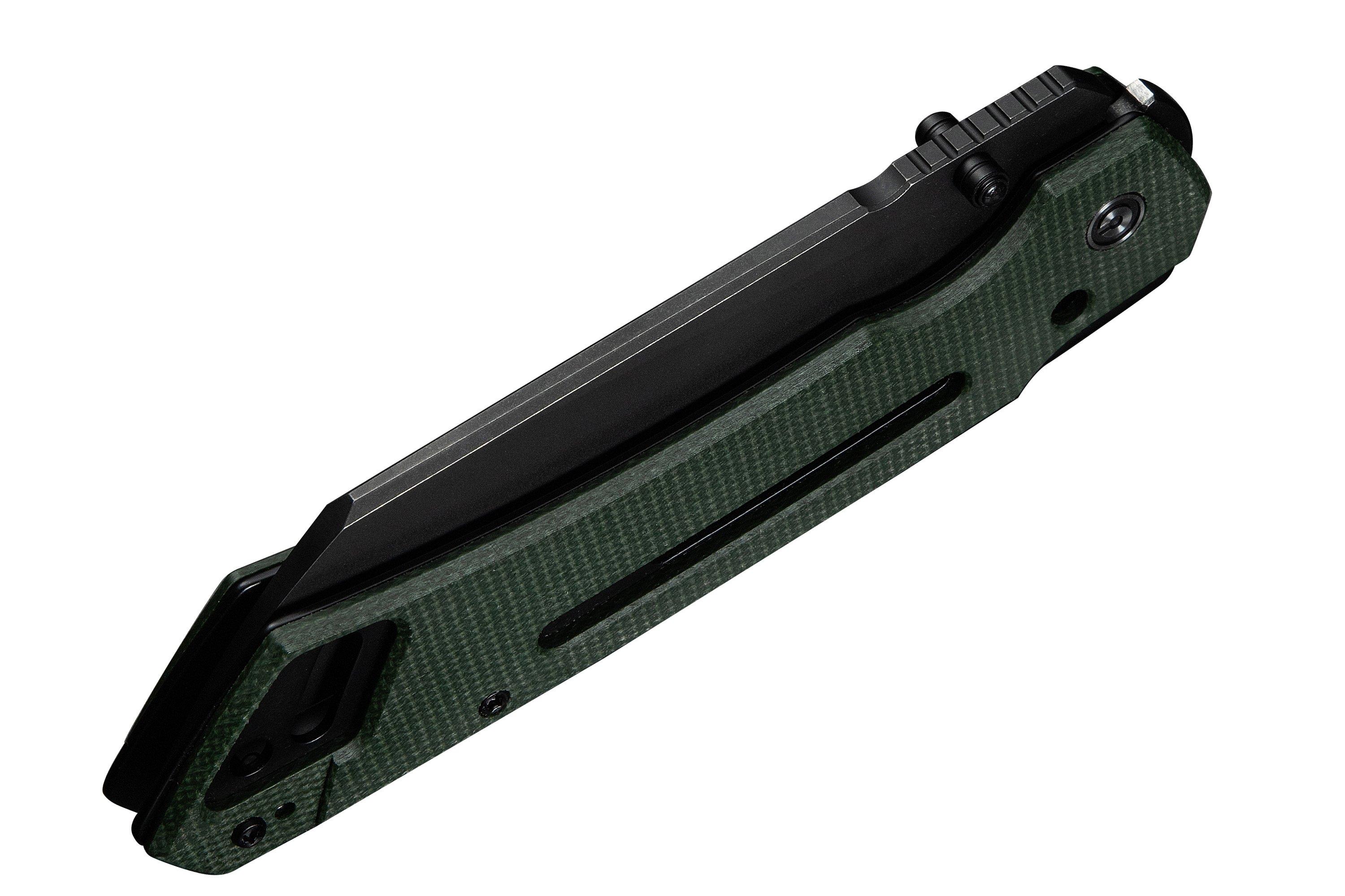 Civivi Buster FG C24052-3 Blackwashed Nitro-V, Green Micarta, pocket ...