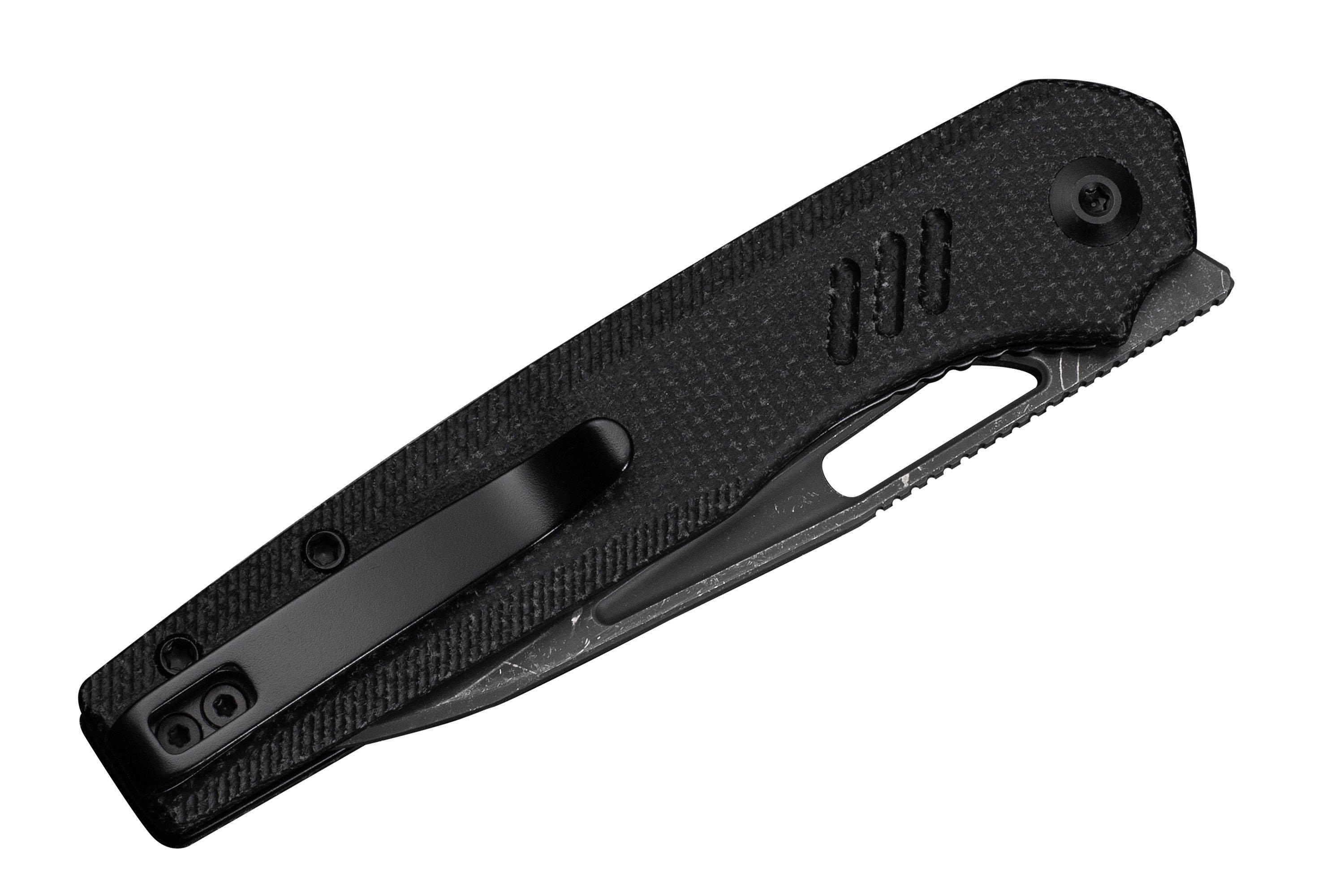 Civivi Guile C24062B-DS1 Damascus, Black Micarta, navalha, Shawn ...