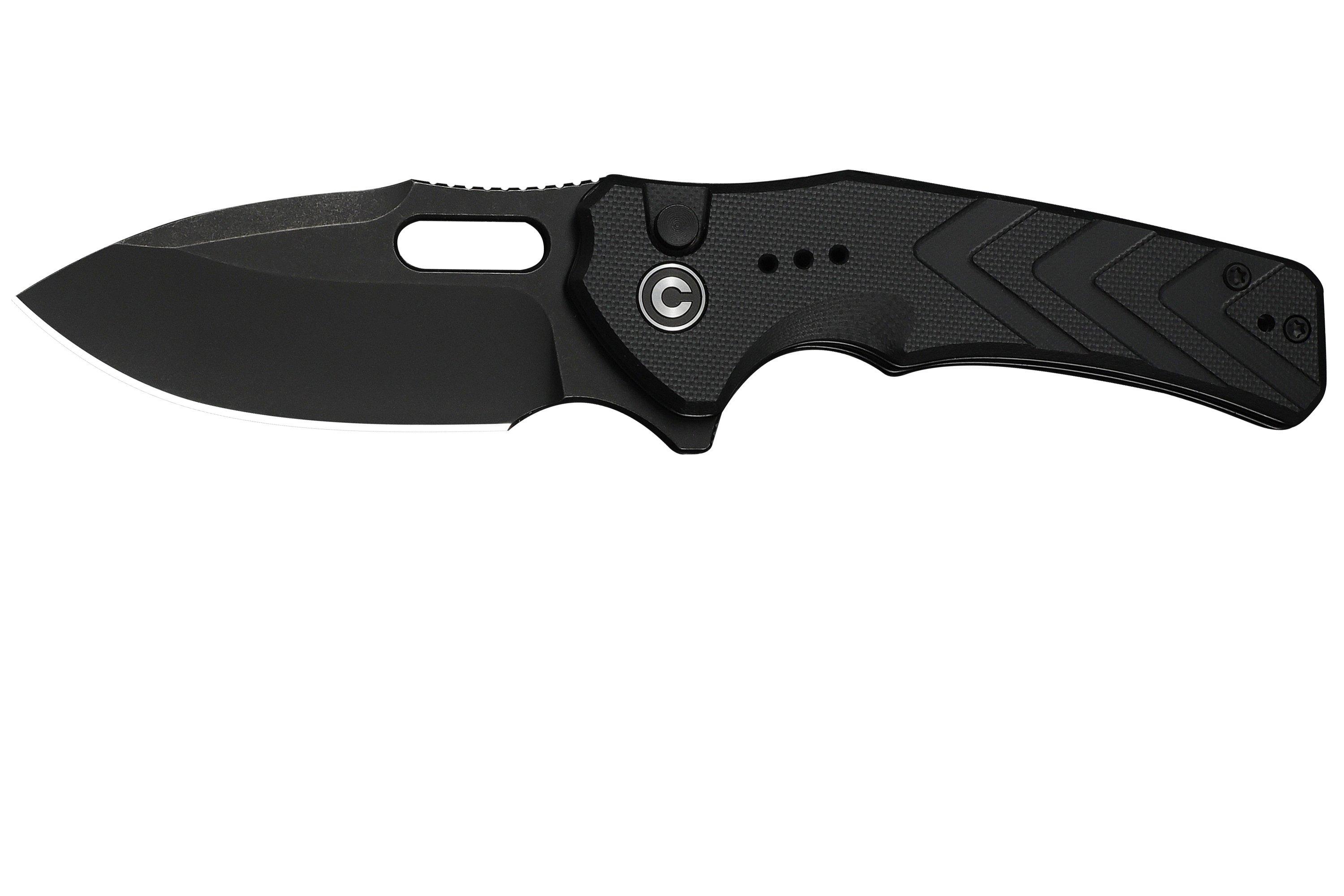 Civivi Vexron C24066-1 Blackwashed 14C28N, Black G10, pocket knife ...