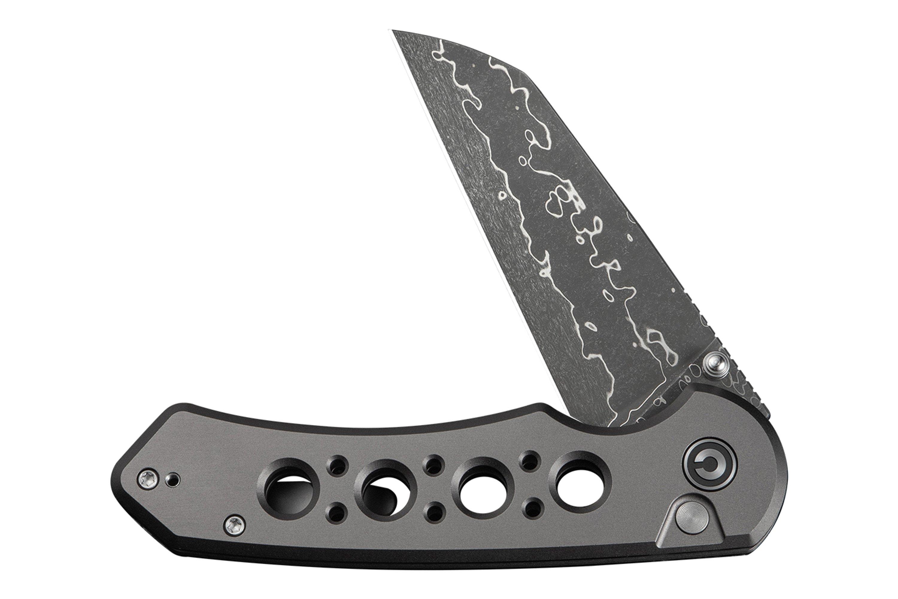 Civivi Pragma Prime C24067-DS1, Damascus, Gray Aluminum pocket knife ...