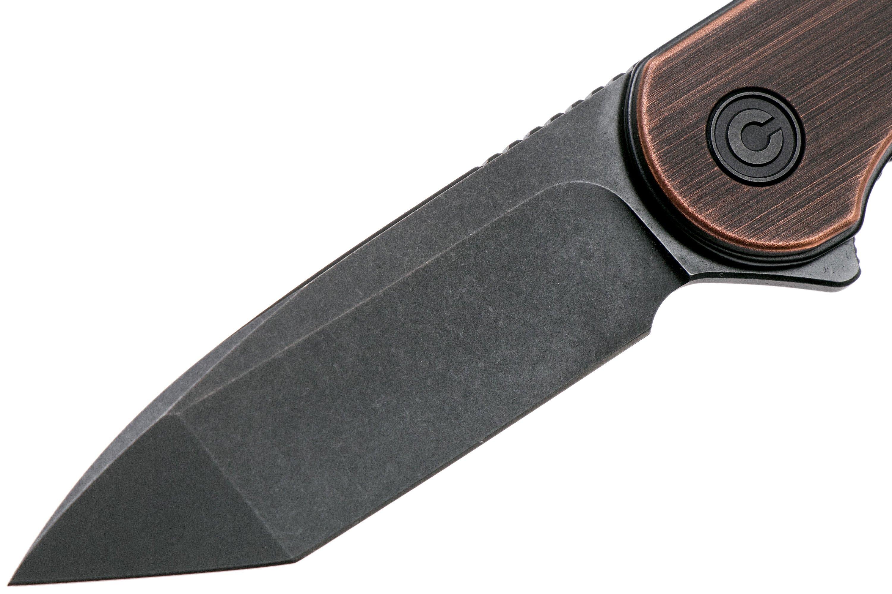 Civivi Elementum Tanto C907T-B Black, Hand Rubbed Copper pocket knife ...