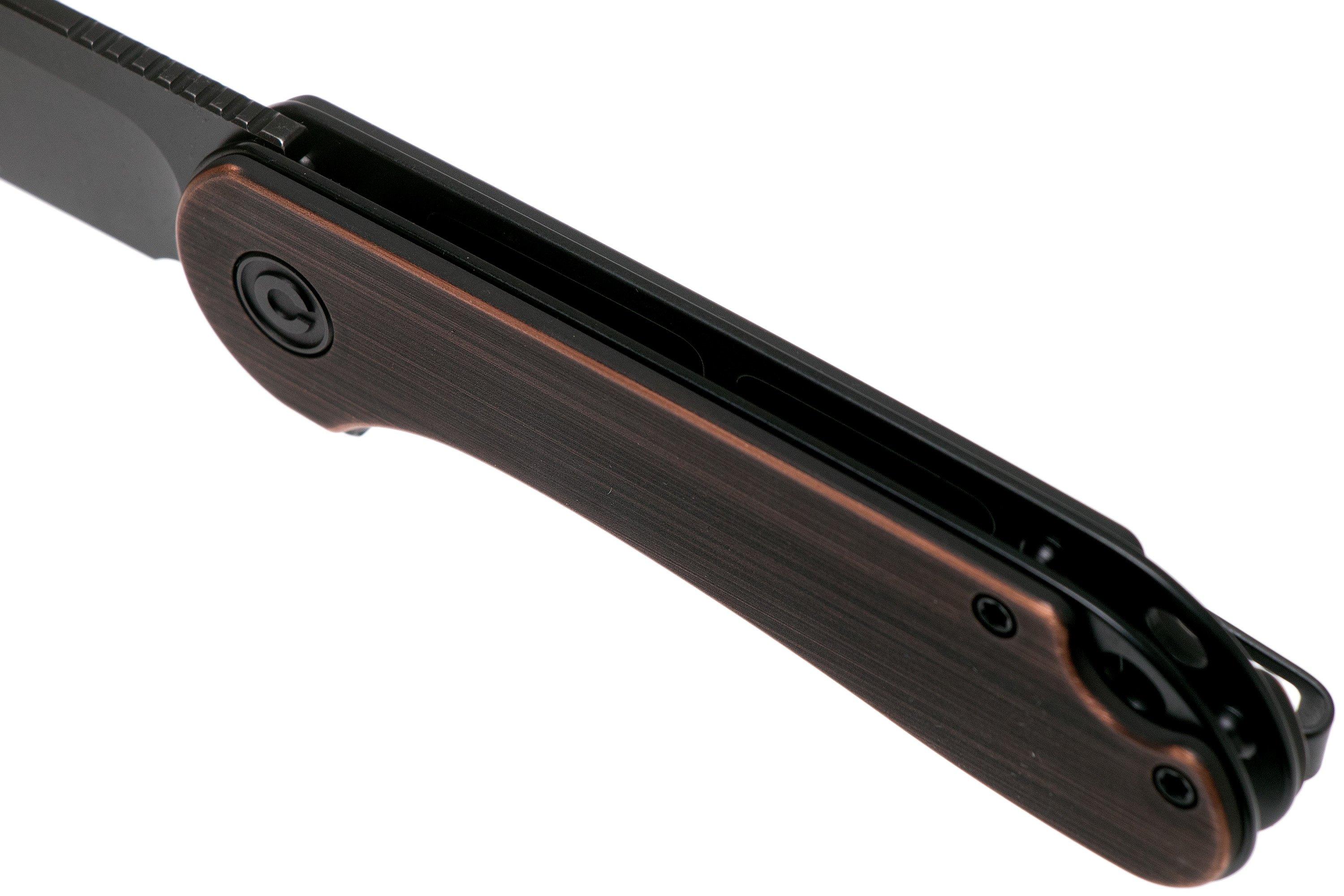 Civivi Elementum Tanto C907T-B Black, Hand Rubbed Copper pocket knife ...