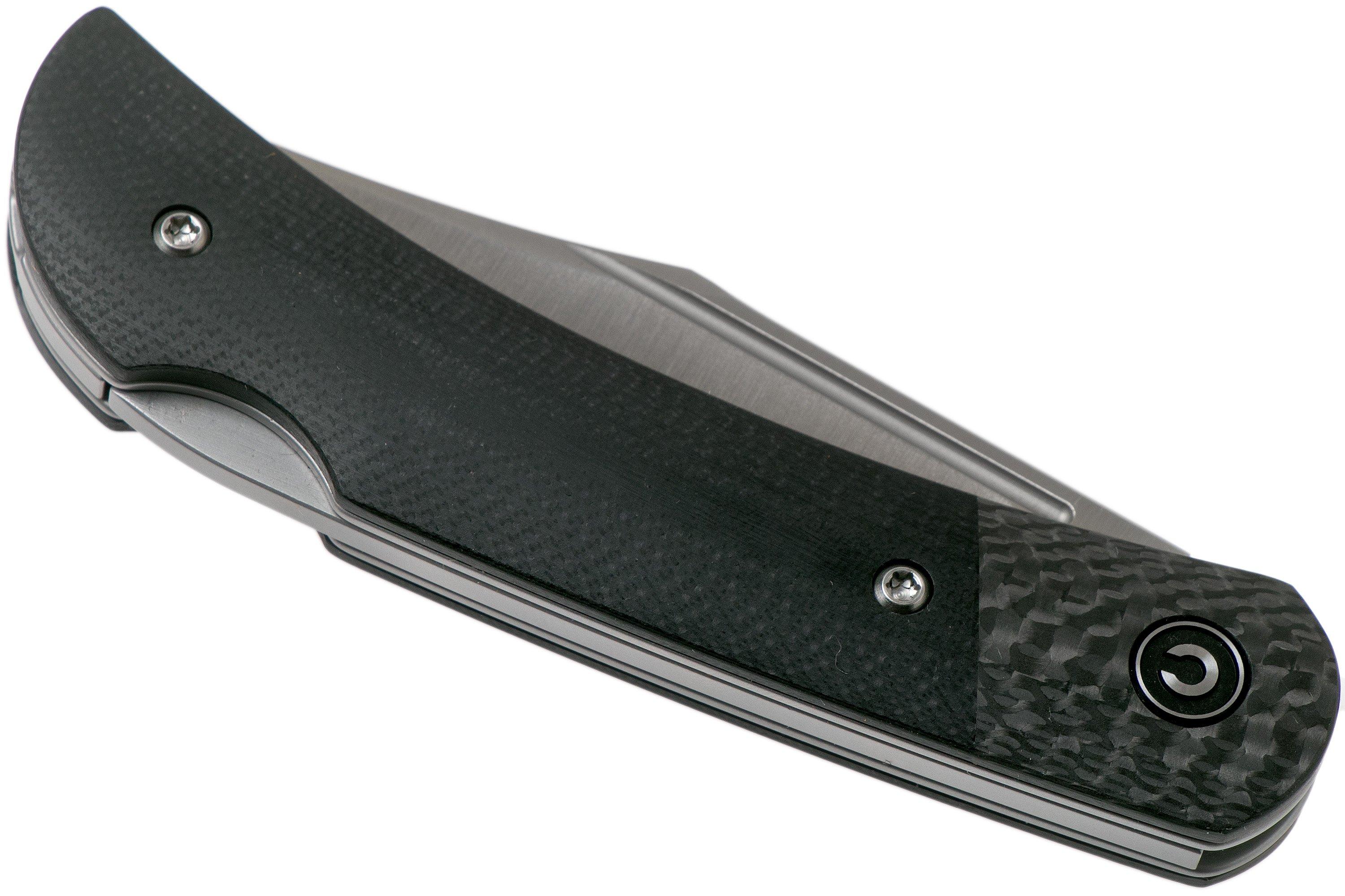 Civivi Rustic Gent C914A Carbon fibre & Black G10 cuchillo de caballero ...
