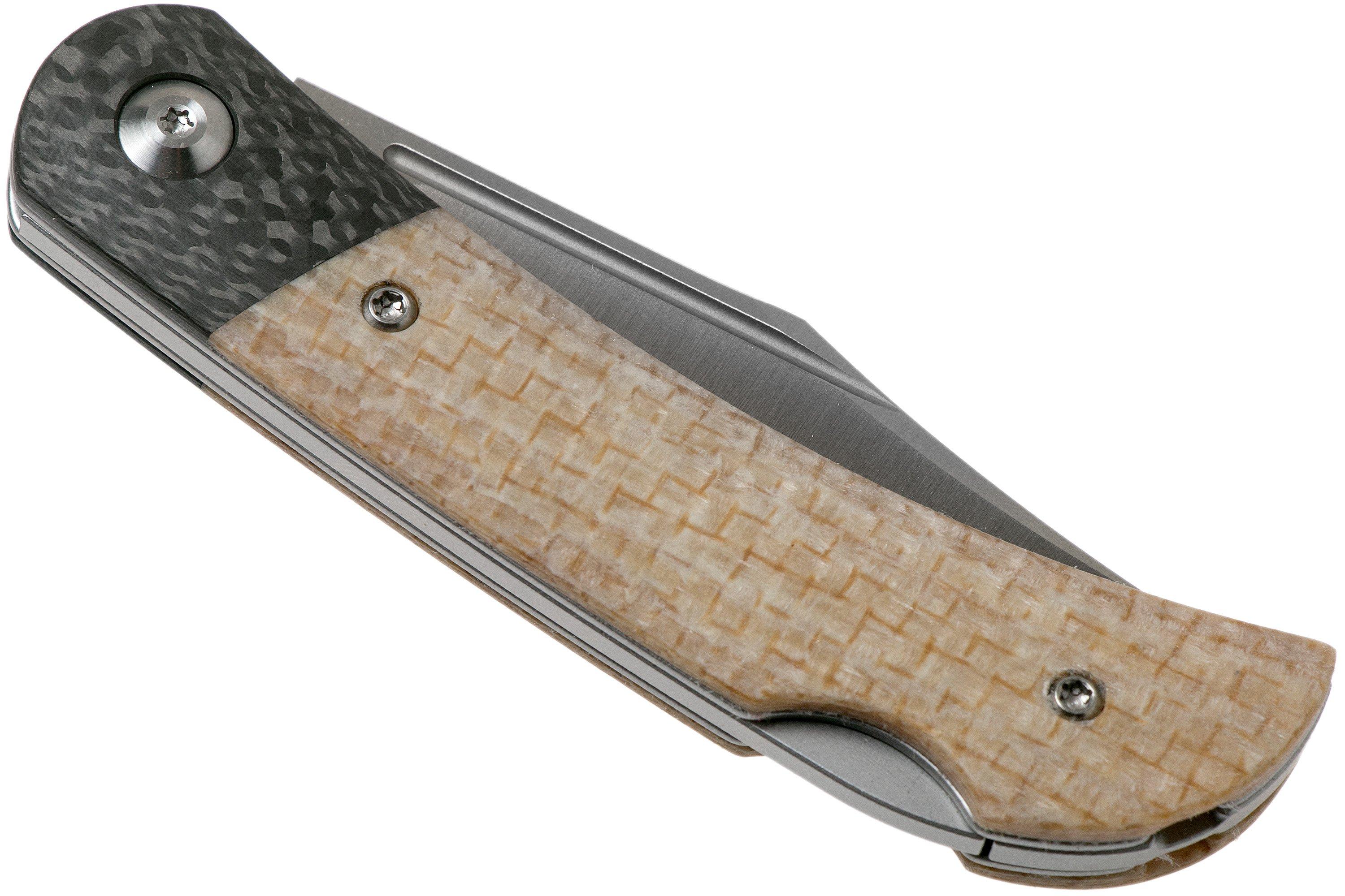 Civivi Rustic Gent C914C Carbonfiber & Tan Micarta Herrenmesser ...