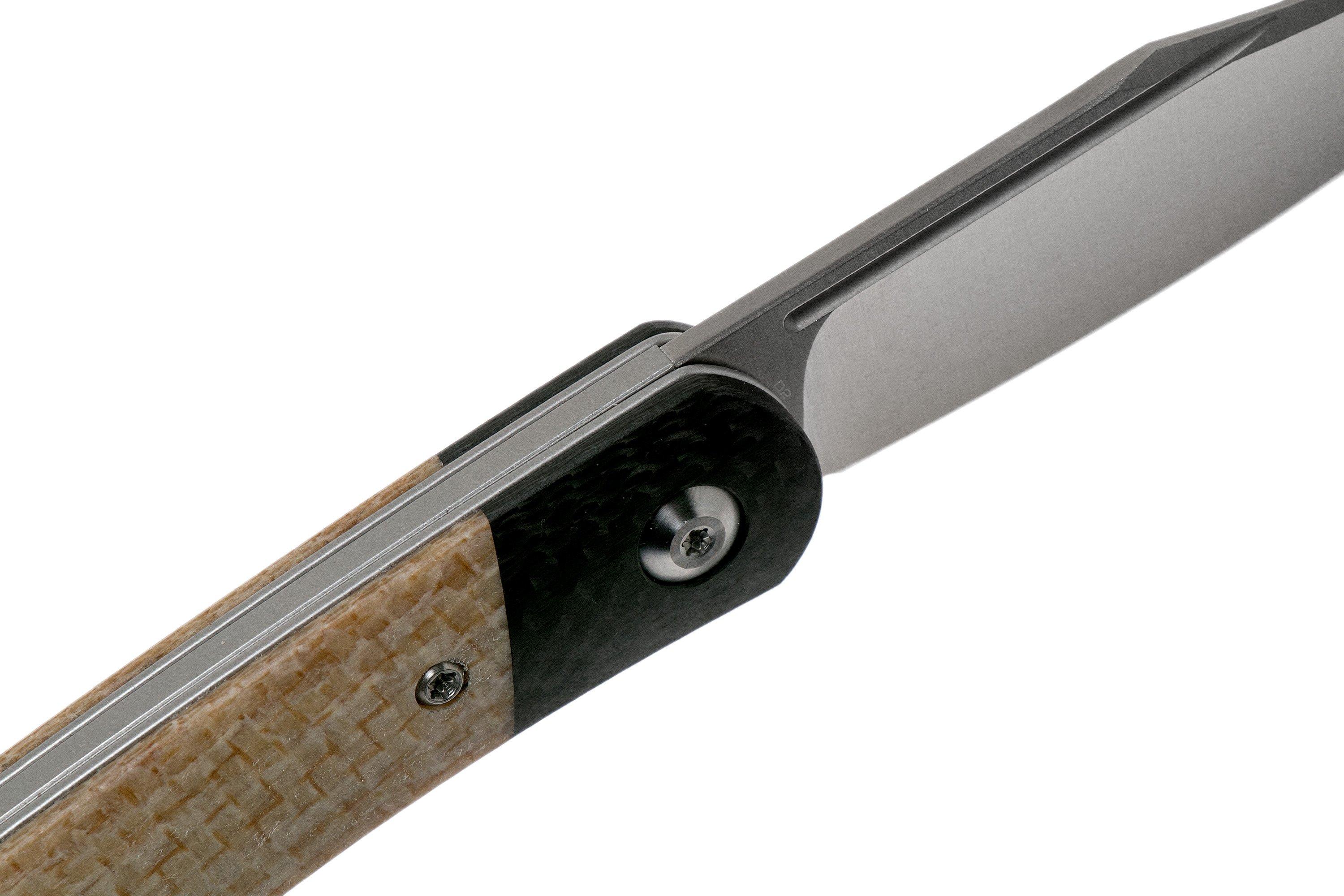 Civivi Rustic Gent C914C Carbonfiber & Tan Micarta Herrenmesser ...