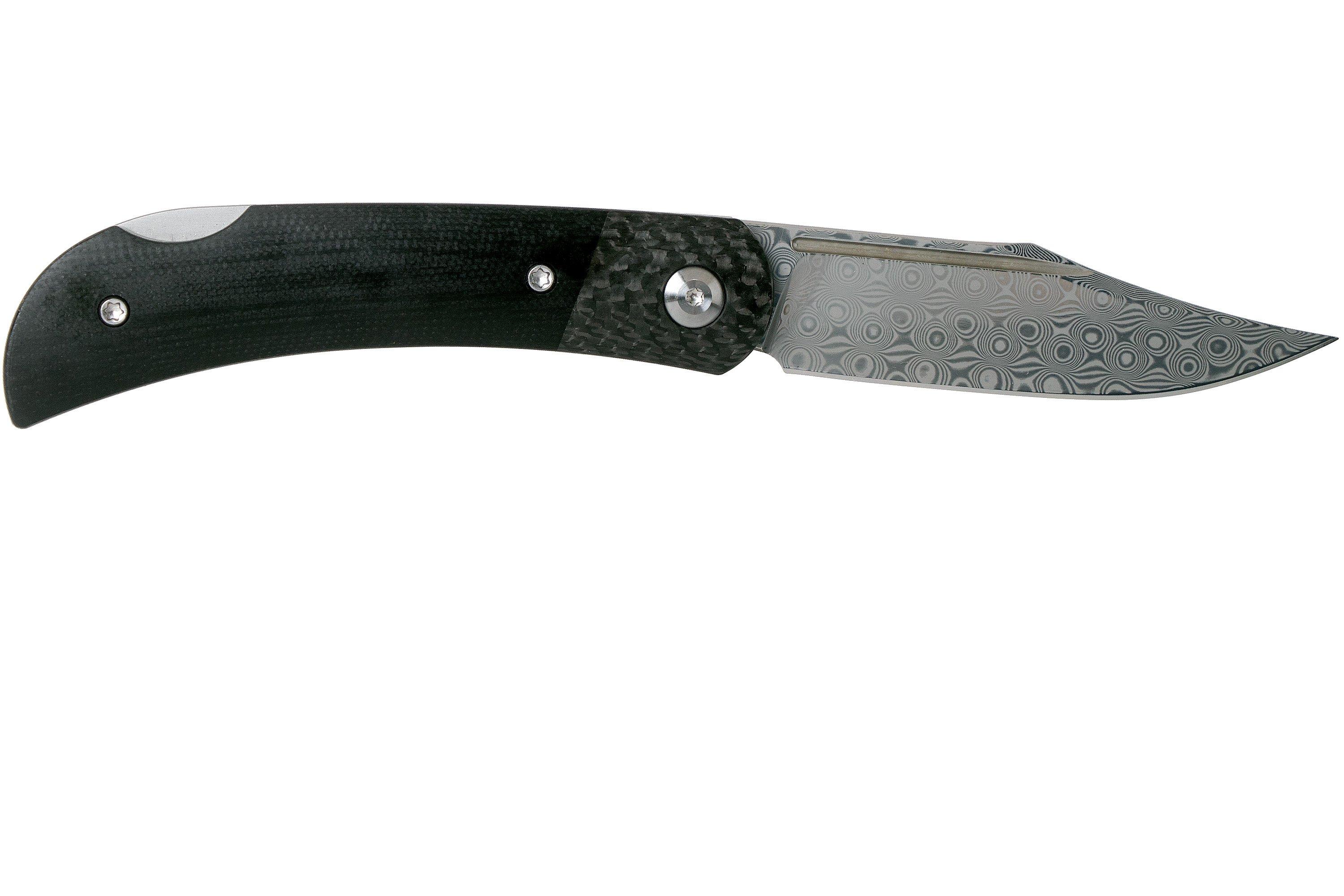 Civivi Rustic Gent C914DS-1 Damascus, Carbonfiber & Black G10 ...