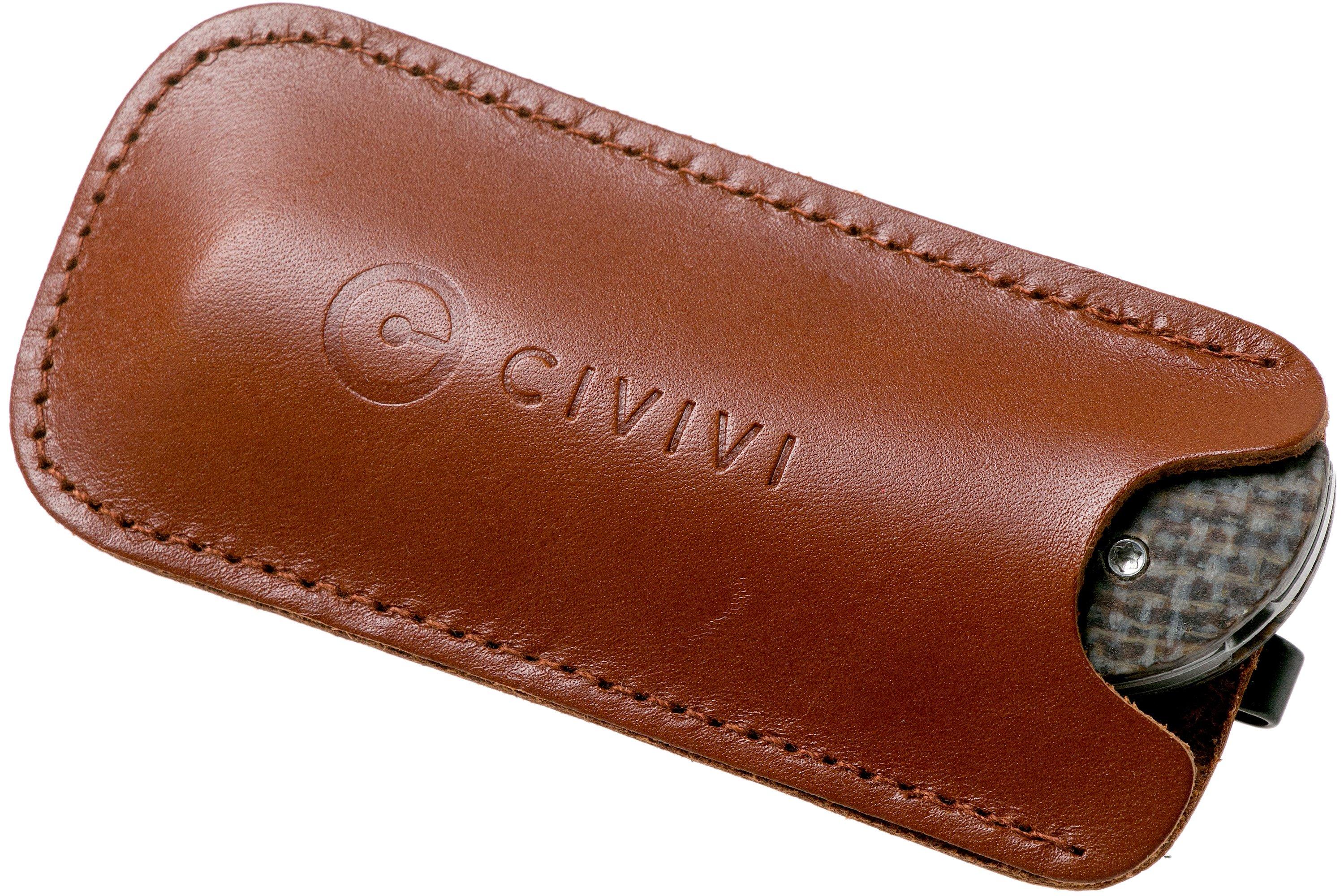 Civivi Rustic Gent C914DS-2 Damascus, Carbon fibre & Micarta gentleman ...