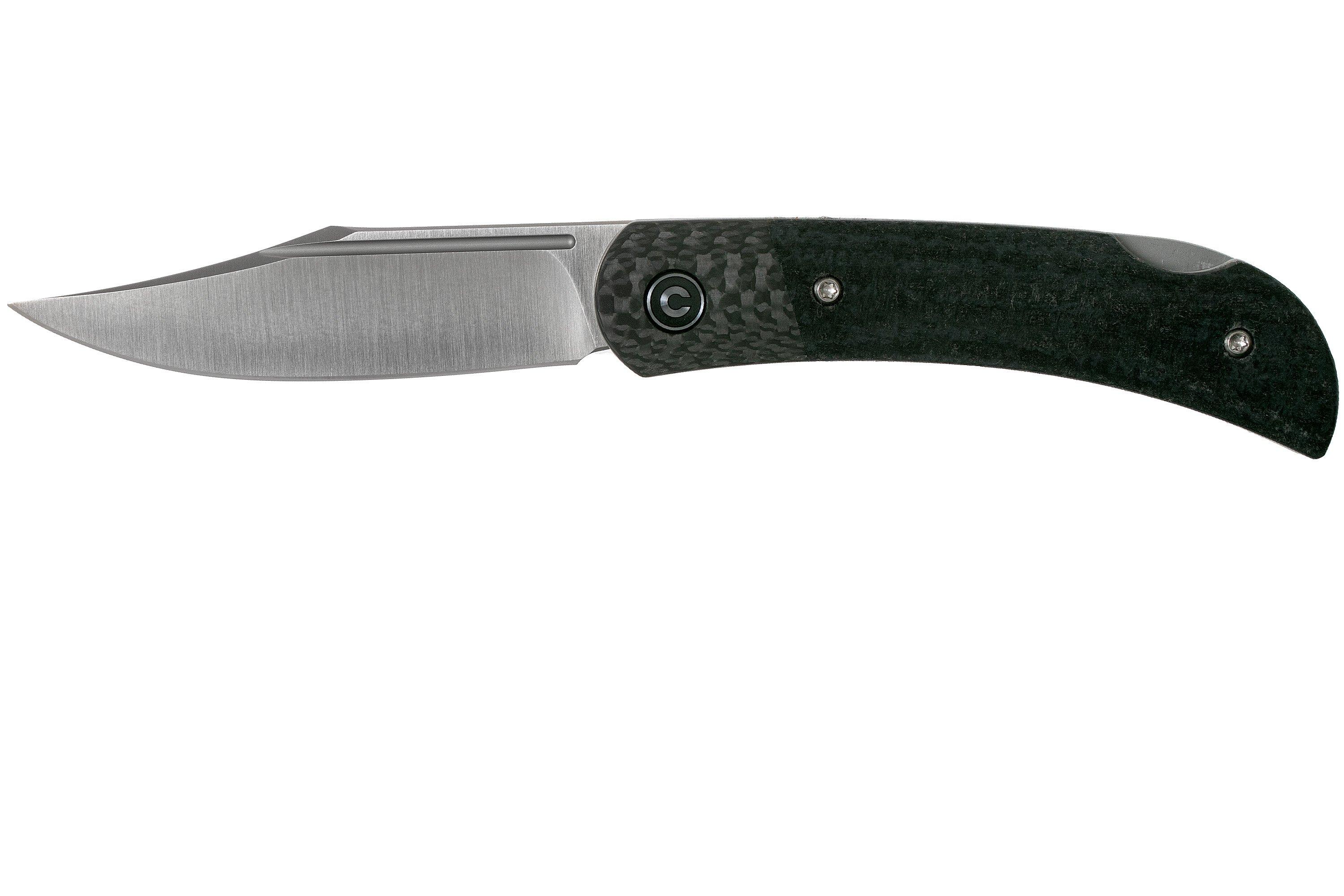 Civivi Rustic Gent C914D Carbonfiber & Black Micarta herenmes ...