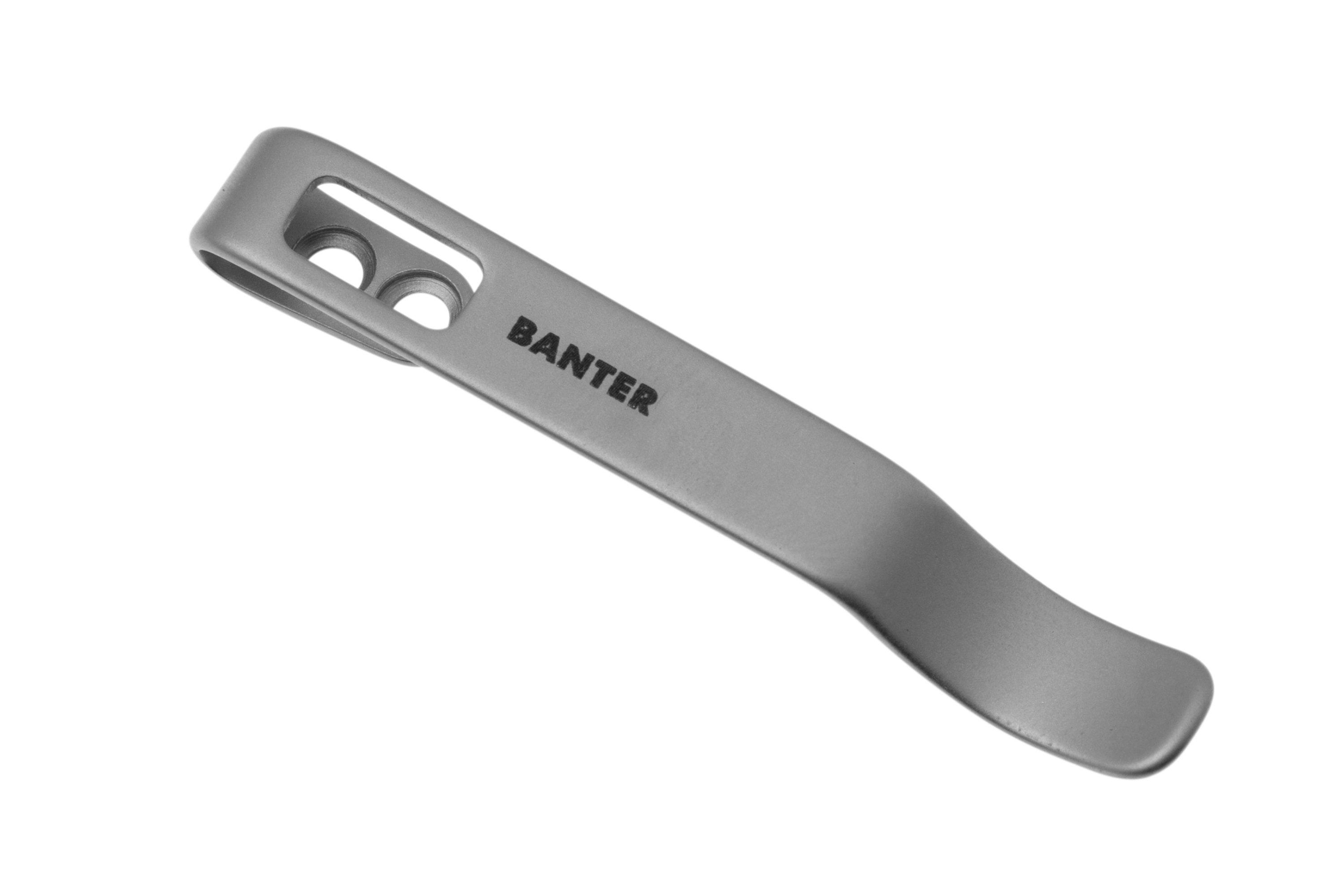 Civivi Pocketclip Stainless CA-07B sans vis, Ben Petersen design ...
