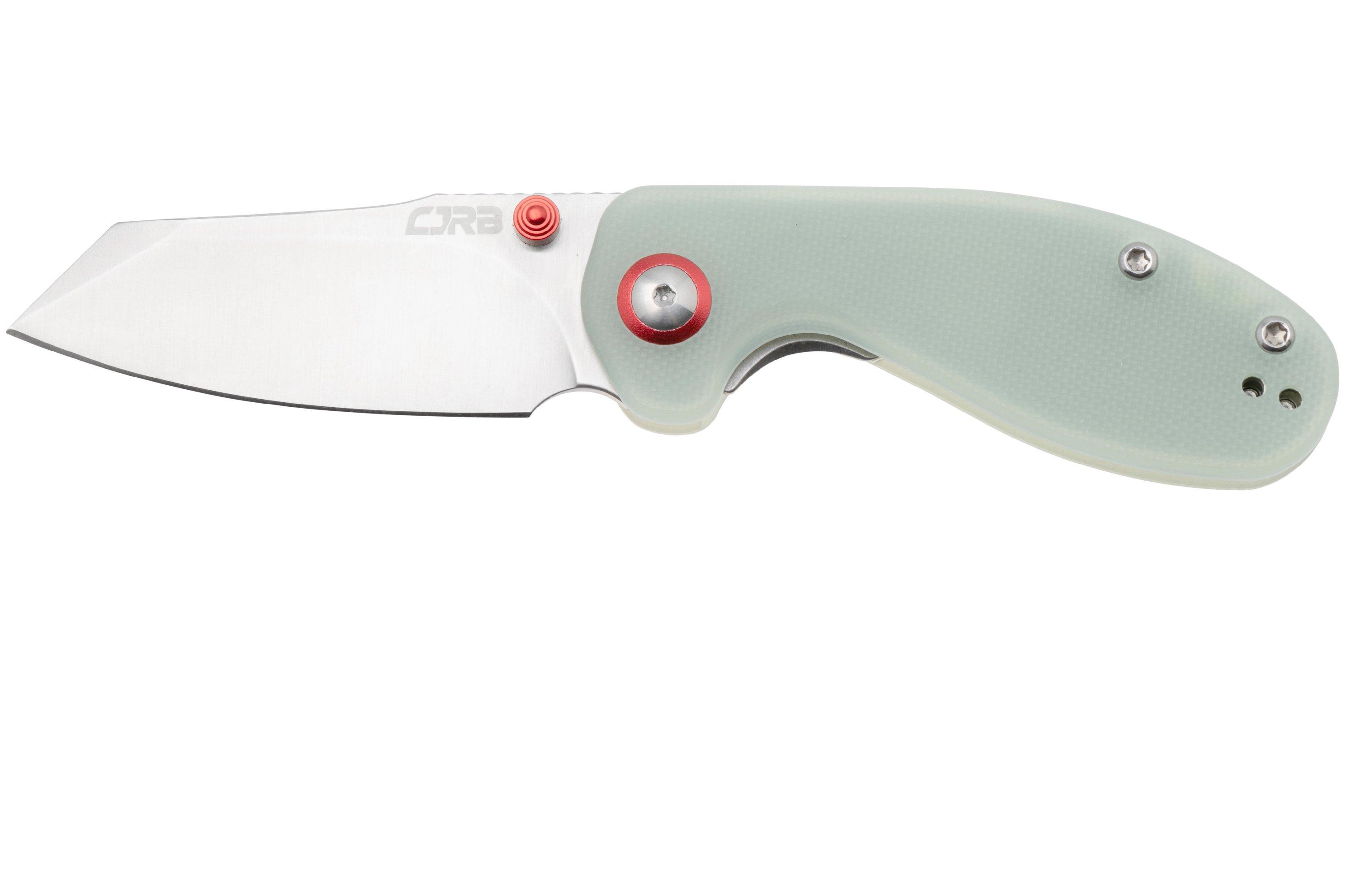 CJRB Maileah J1918-NTG, Satin AR-RPM9, Natural G10, pocket knife ...
