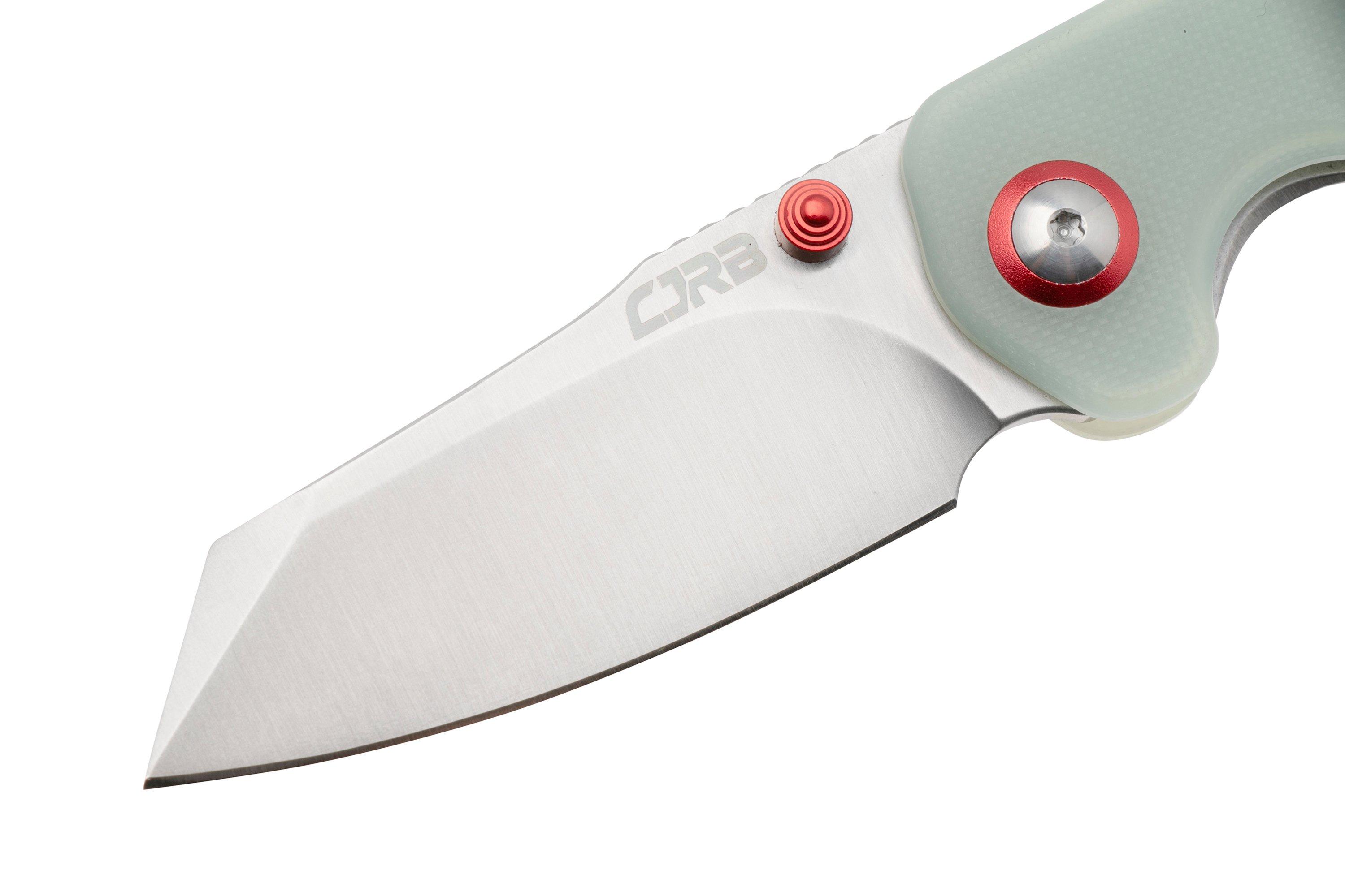 CJRB Maileah J1918-NTG, Satin AR-RPM9, Natural G10, pocket knife ...