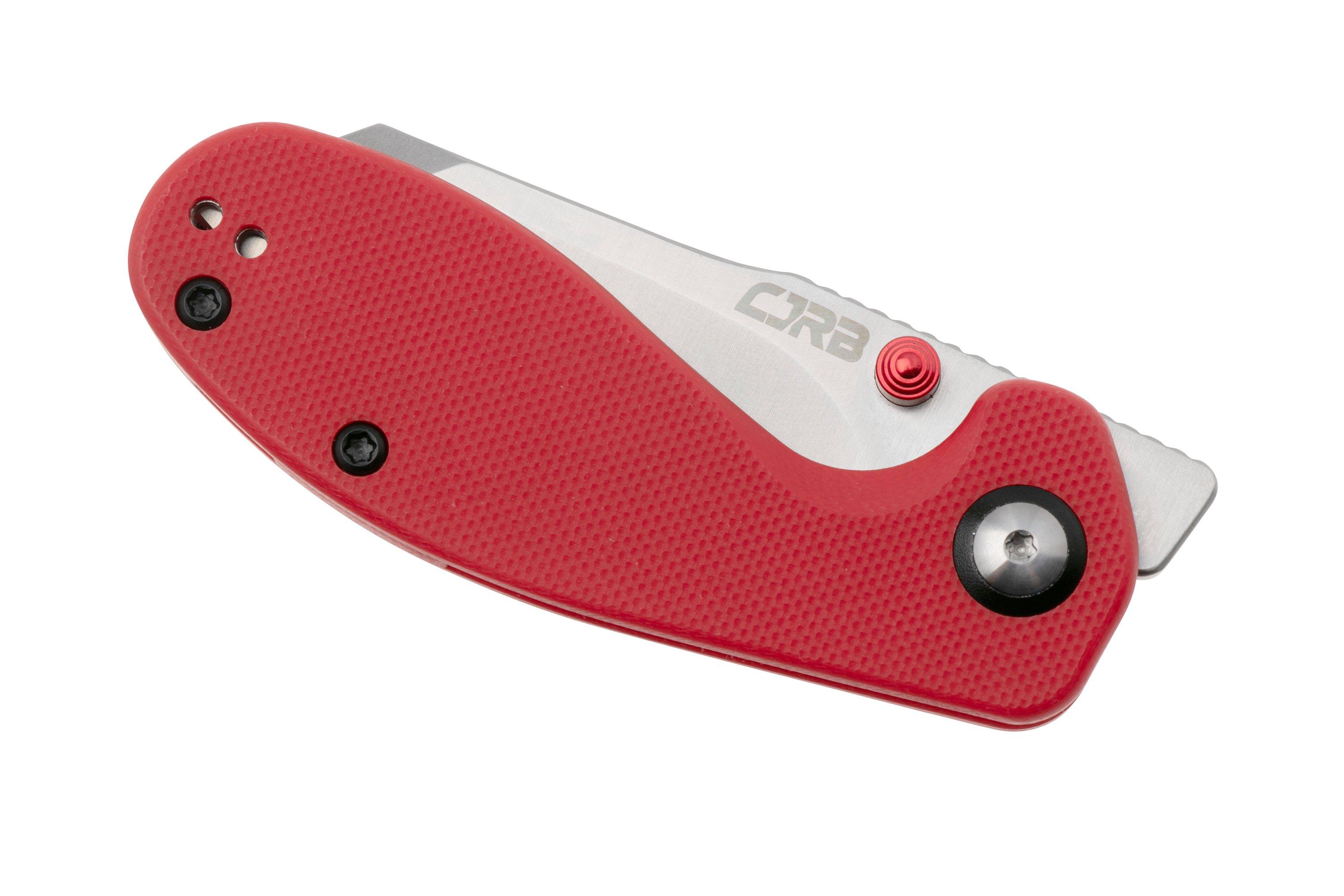 CJRB Maileah J1918-REF, Satin AR-RPM9, Red G10, pocket knife ...