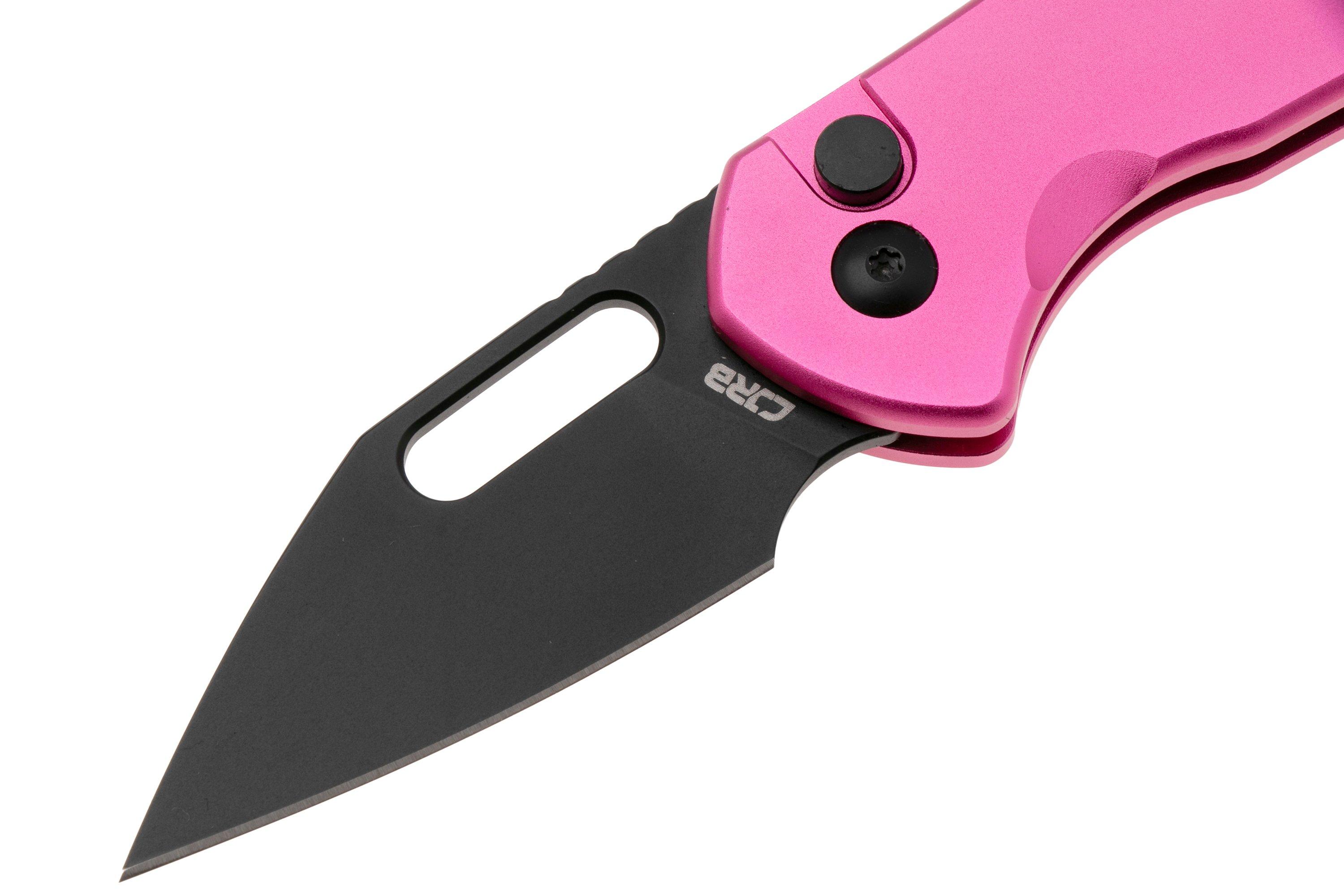 CJRB Mini Pyrite J1933-BPK, PVD AR-RPM9, Pink Aluminium, pocket knife ...