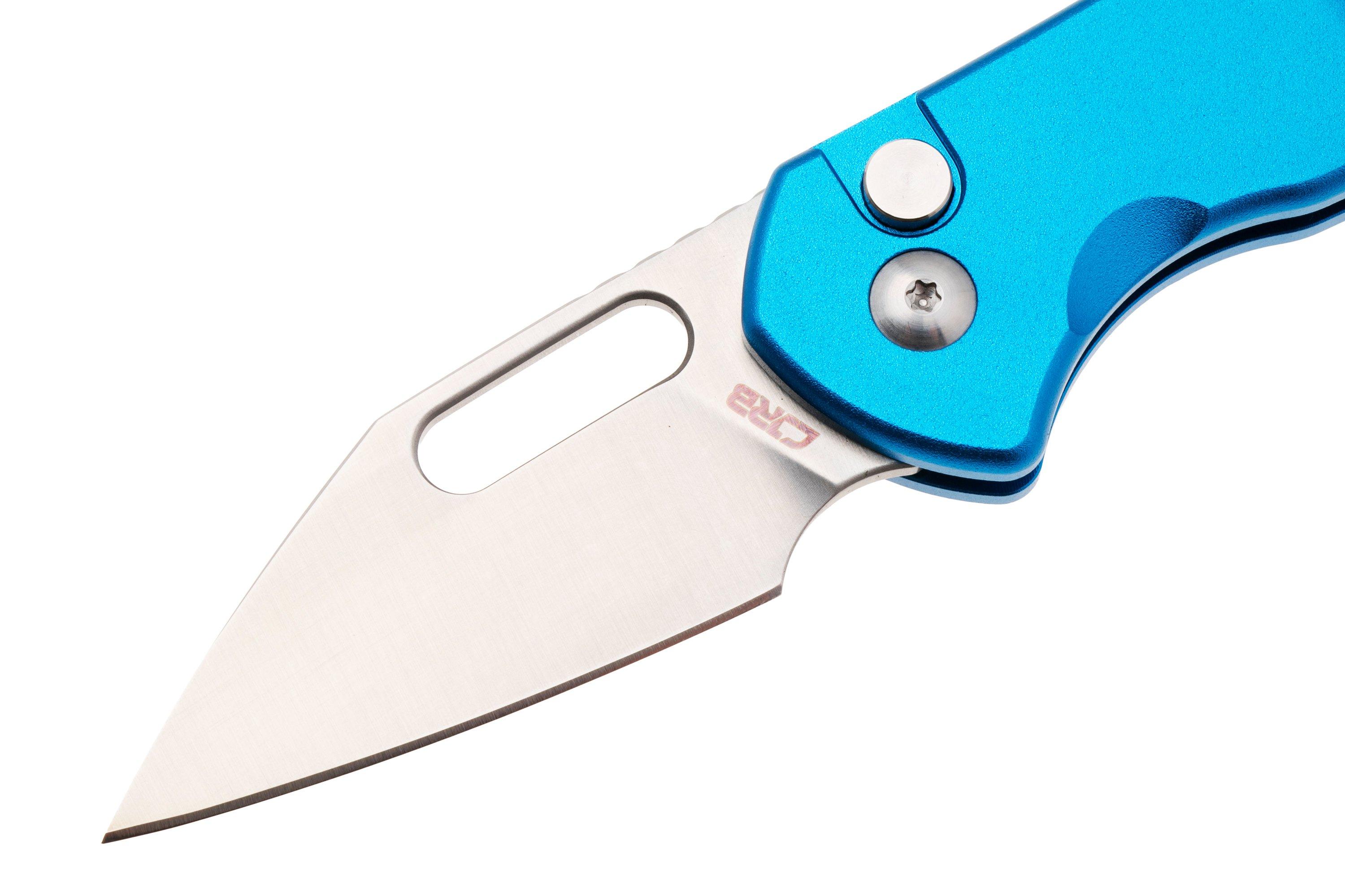 CJRB Mini Pyrite J1933-BU, Satin AR-RPM9, Blue Aluminium, pocket knife ...