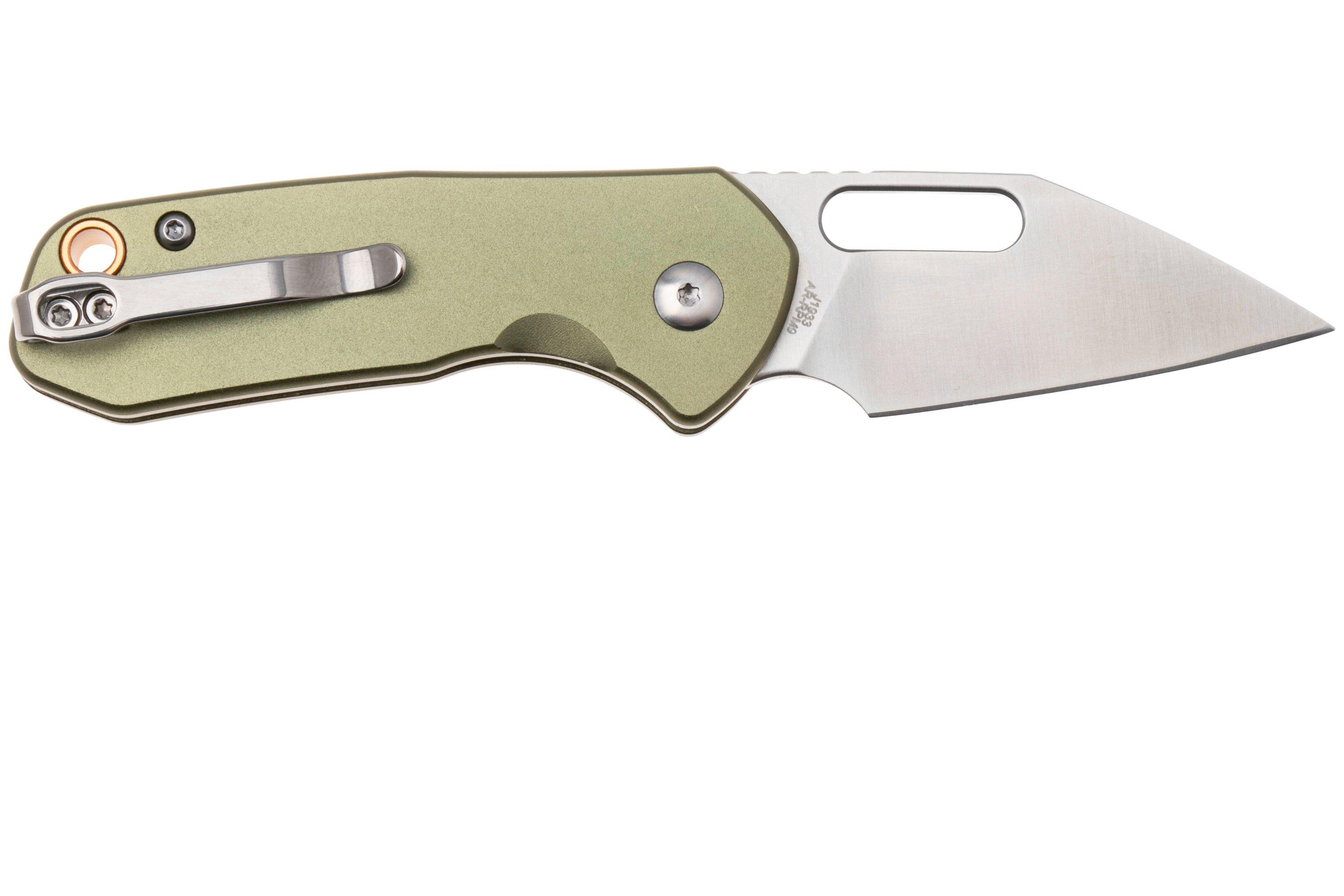 CJRB Mini Pyrite J1933-GN, Satin AR-RPM9, Green Aluminium, pocket knife ...