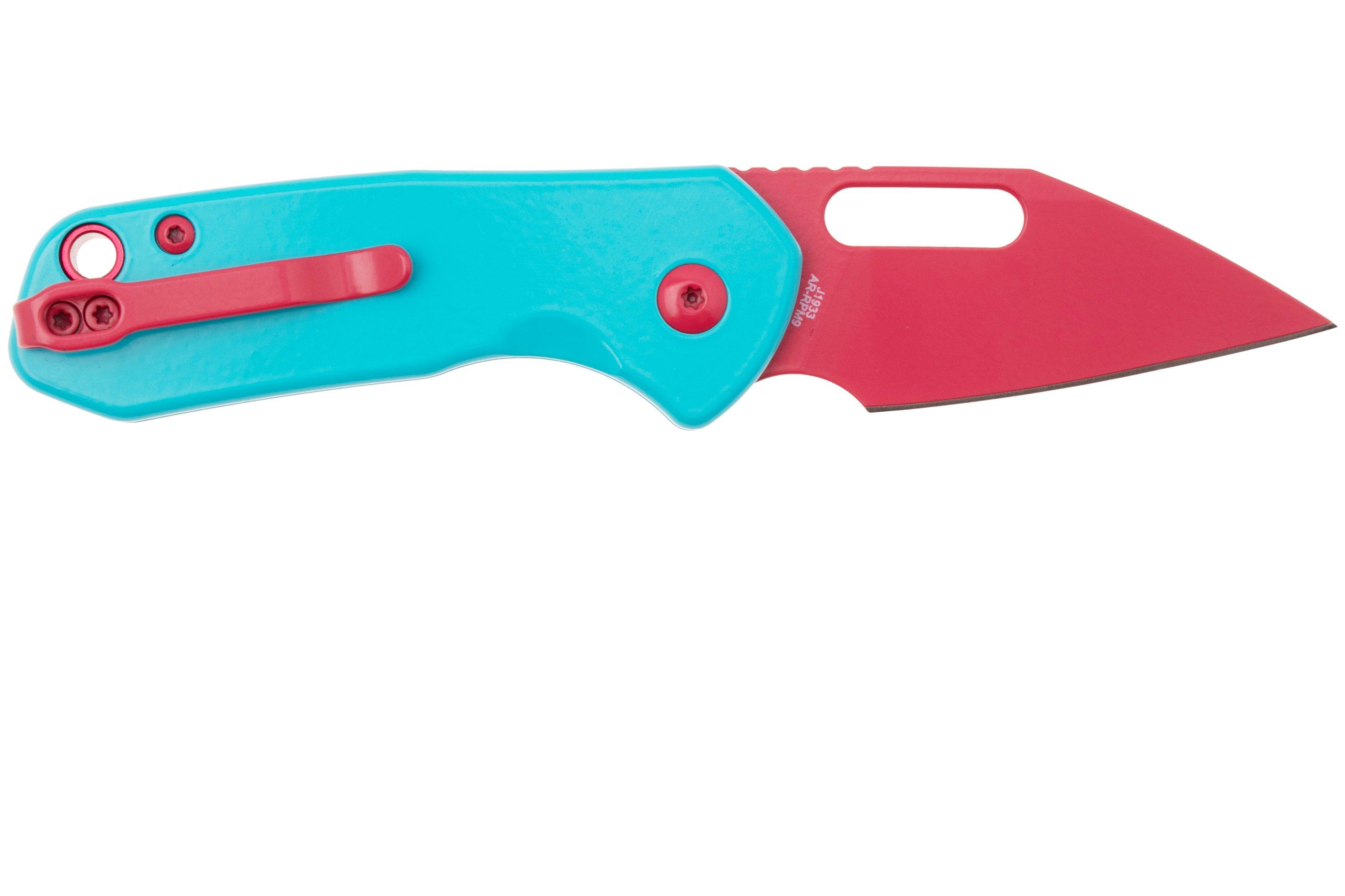CJRB Mini Pyrite J1933-WEB, Red AR-RPM9, Blue Aluminium, pocket knife ...