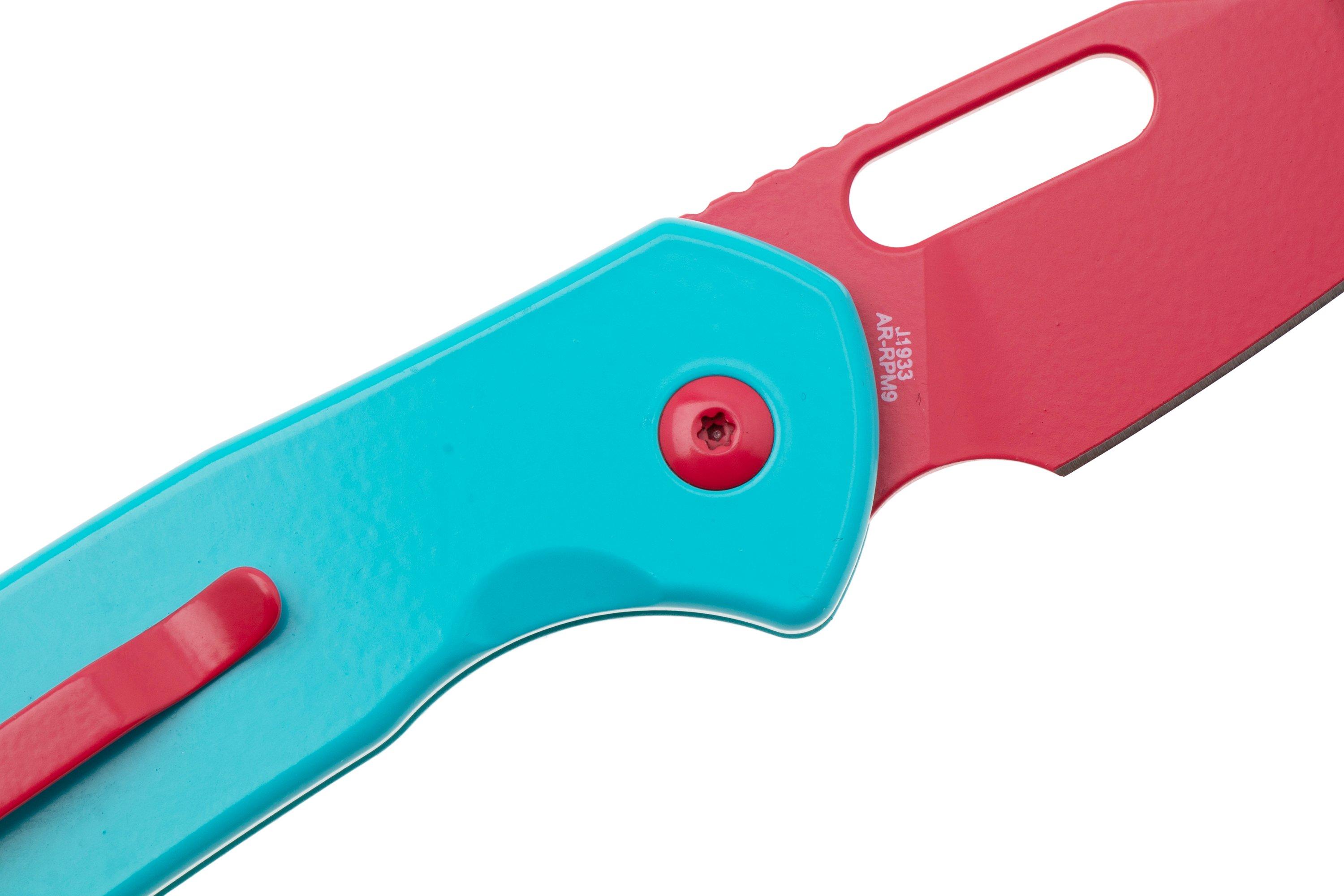 CJRB Mini Pyrite J1933-WEB, Red AR-RPM9, Blue Aluminium, pocket knife ...