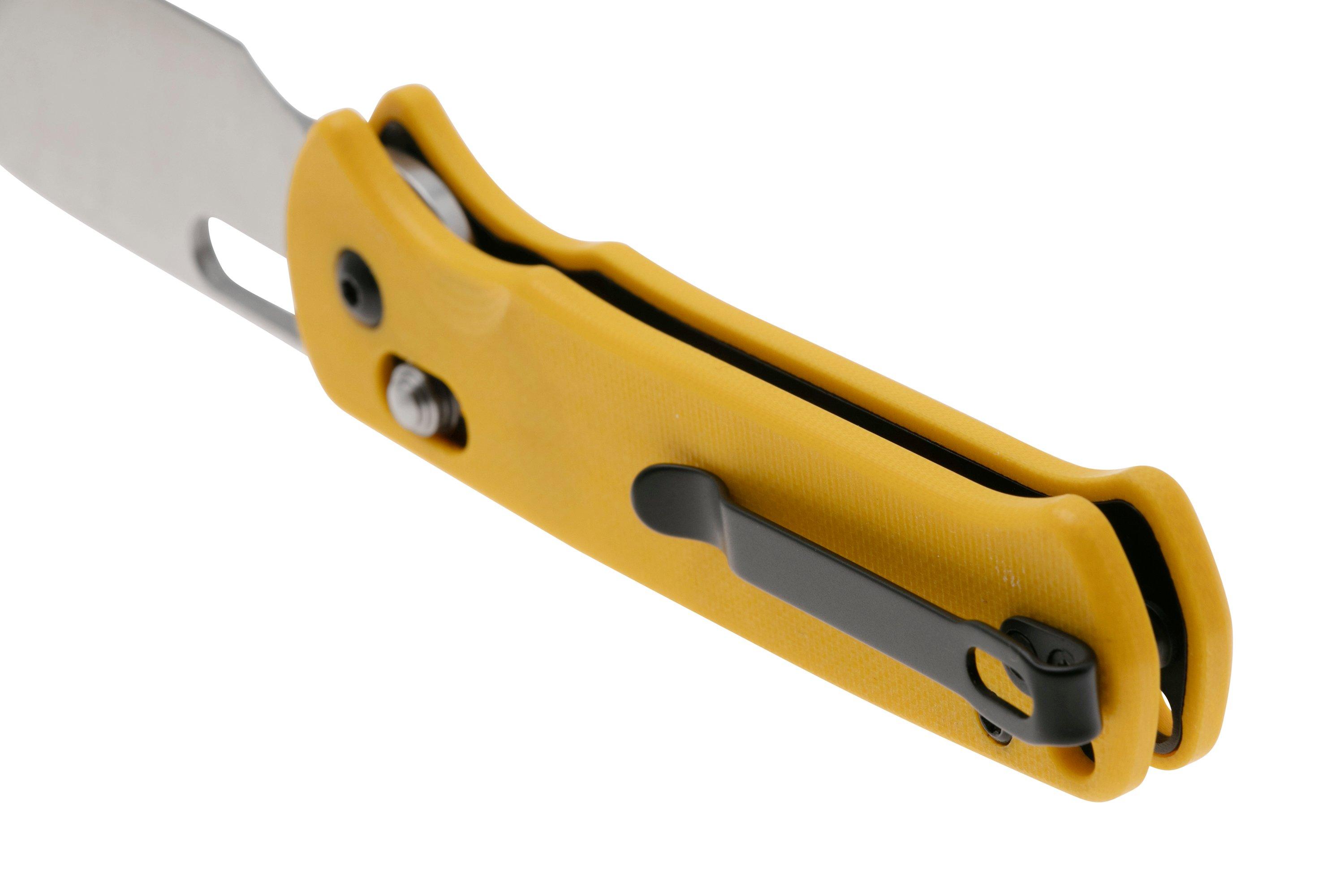 CJRB Hectare J1935-YE, Satin AR-RPM9, Yellow G10, pocket knife ...