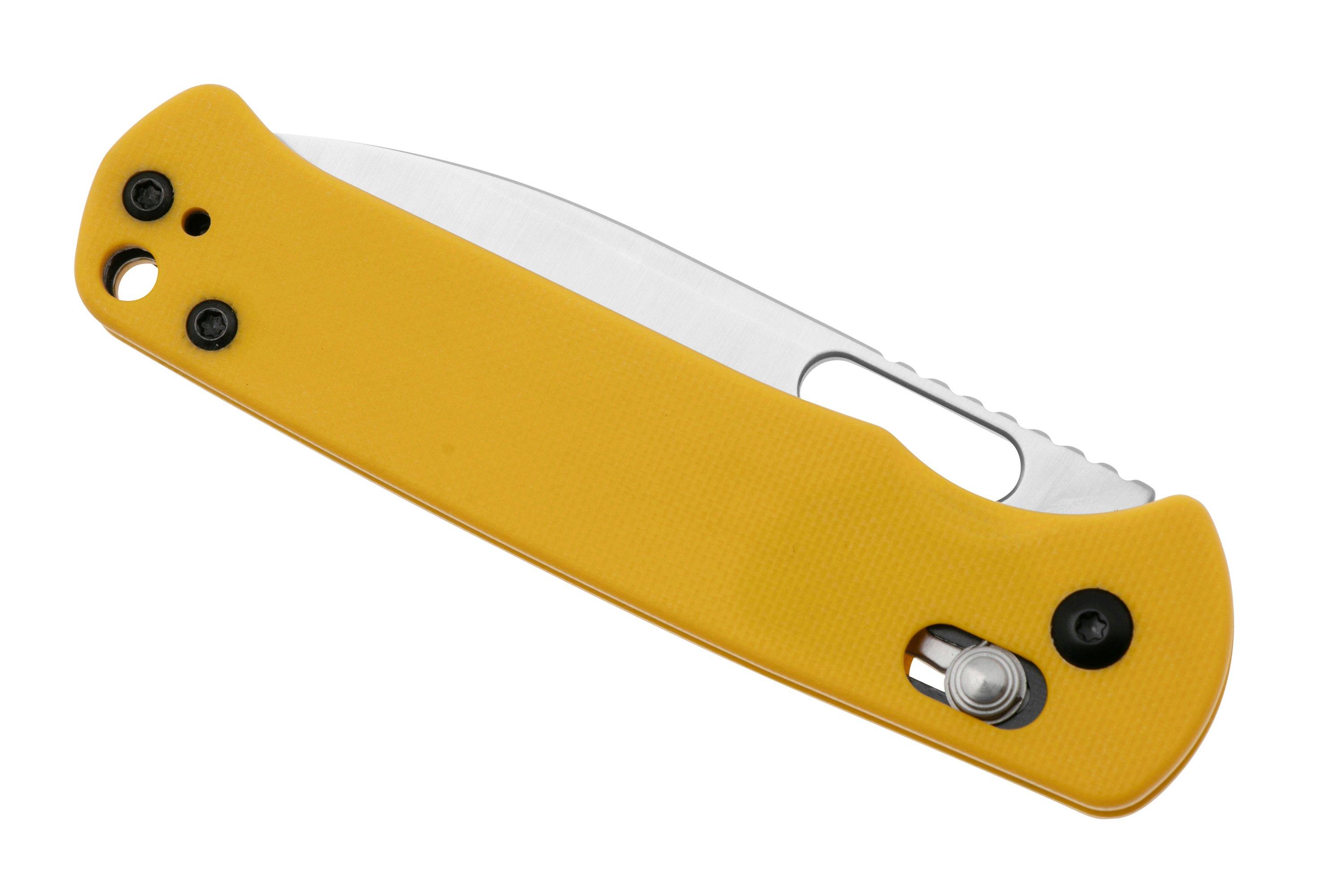 CJRB Hectare J1935-YE, Satin AR-RPM9, Yellow G10, pocket knife ...