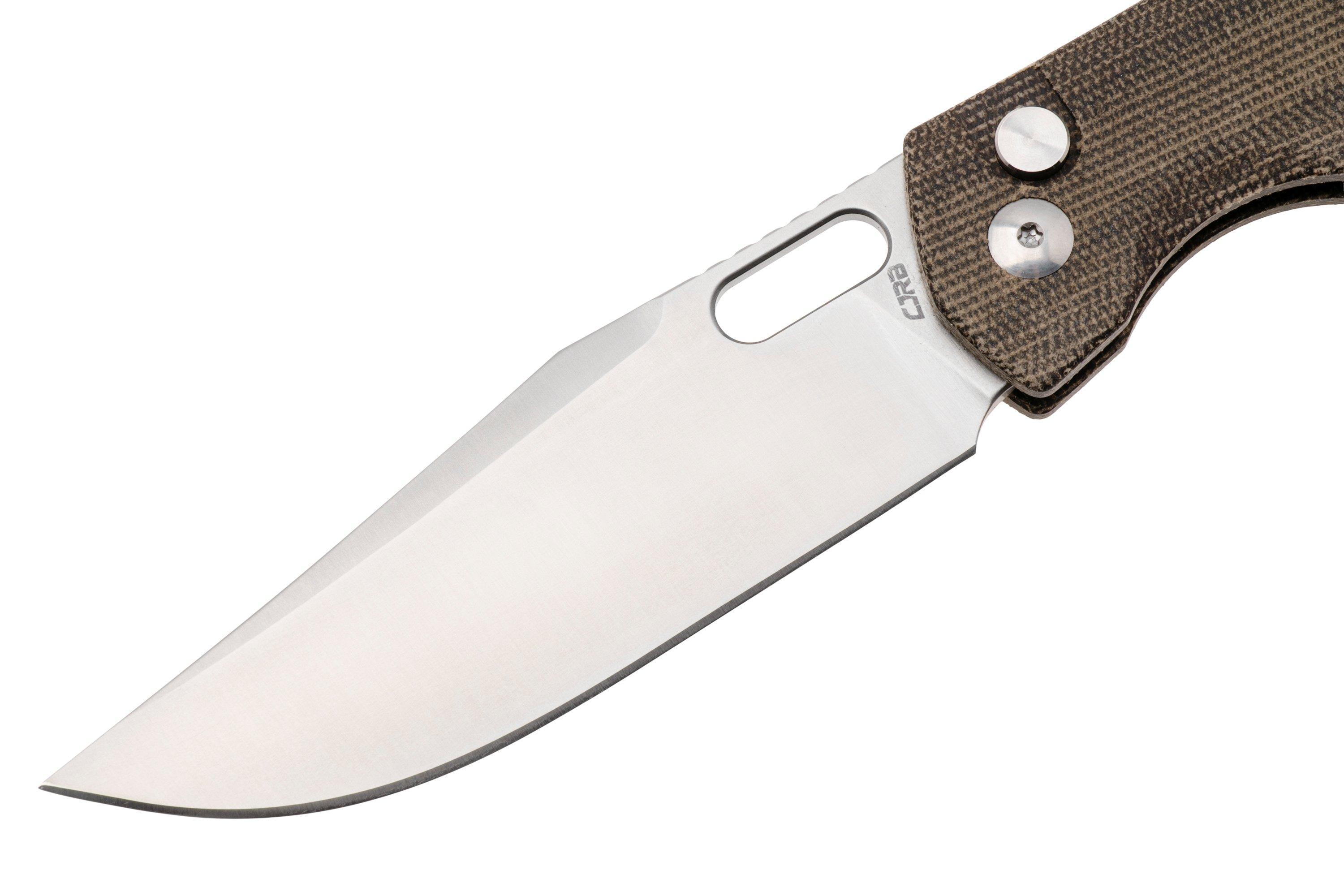 CJRB Prado J1936B-ODG Satin AR-RPM9, Canvas Micarta, pocket knife ...