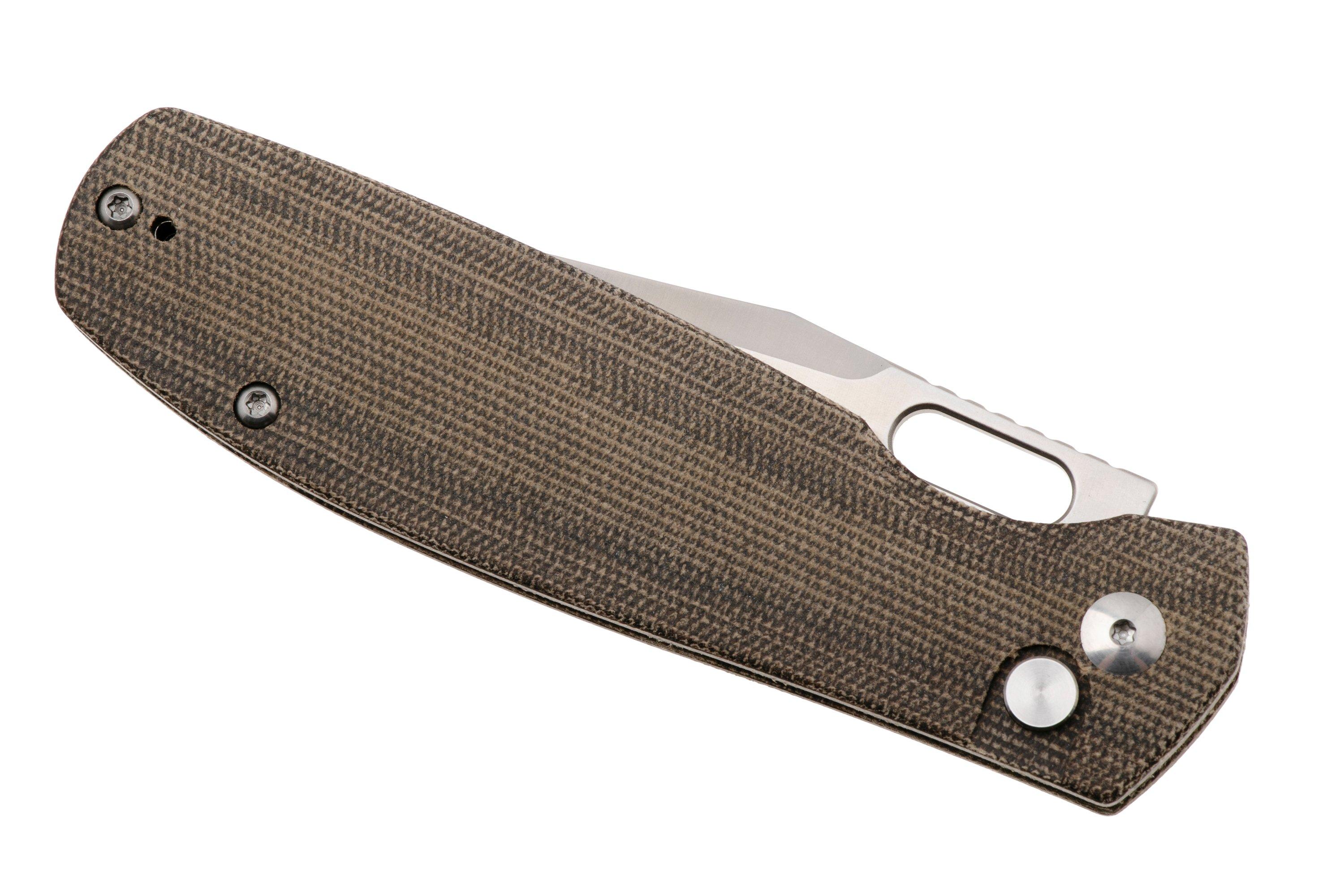 CJRB Prado J1936B-ODG Satin AR-RPM9, Canvas Micarta, pocket knife ...