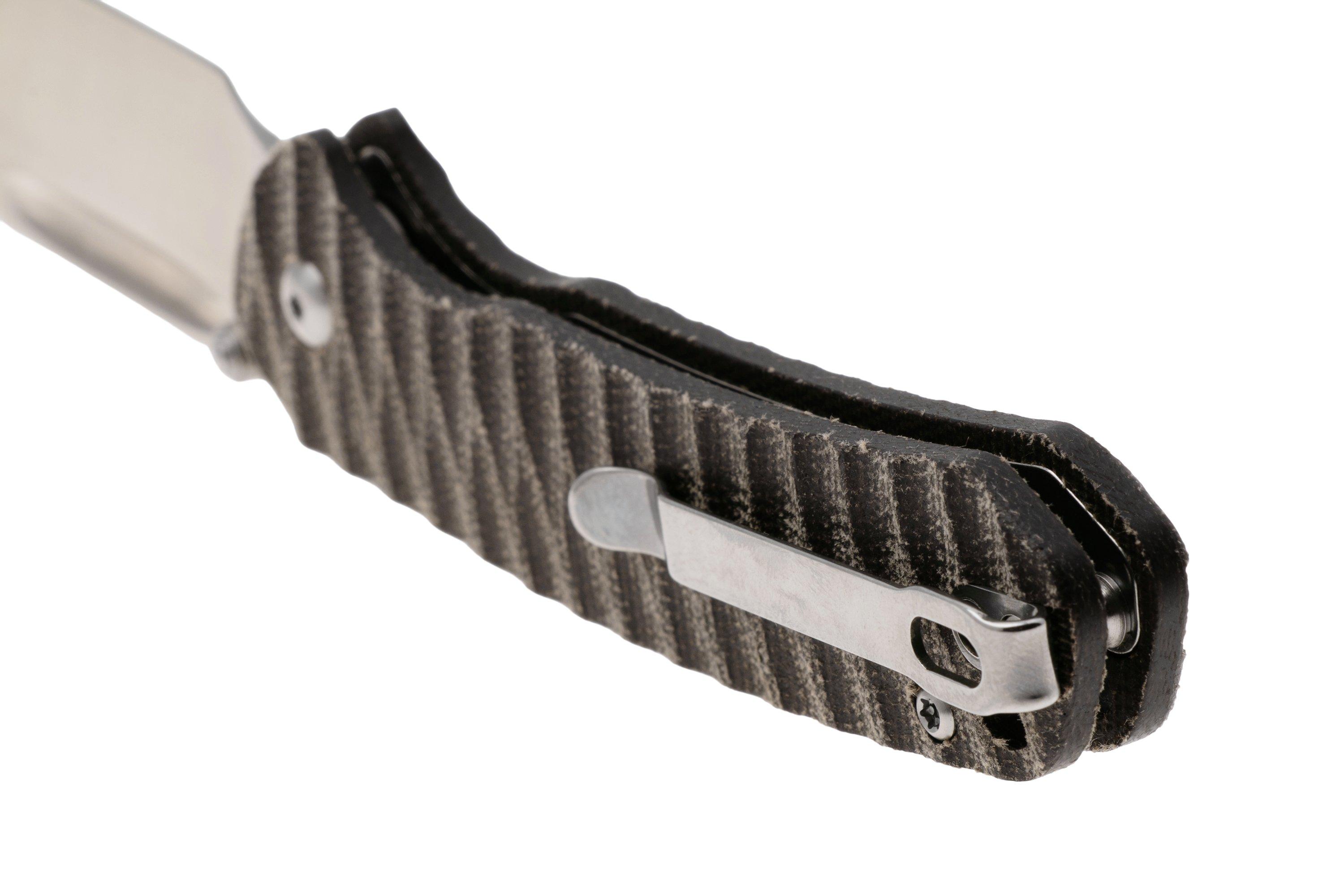 CJRB Pyrite Bowie J1942-ODG Satin AR-SFII, OD Green Micarta, couteau de ...