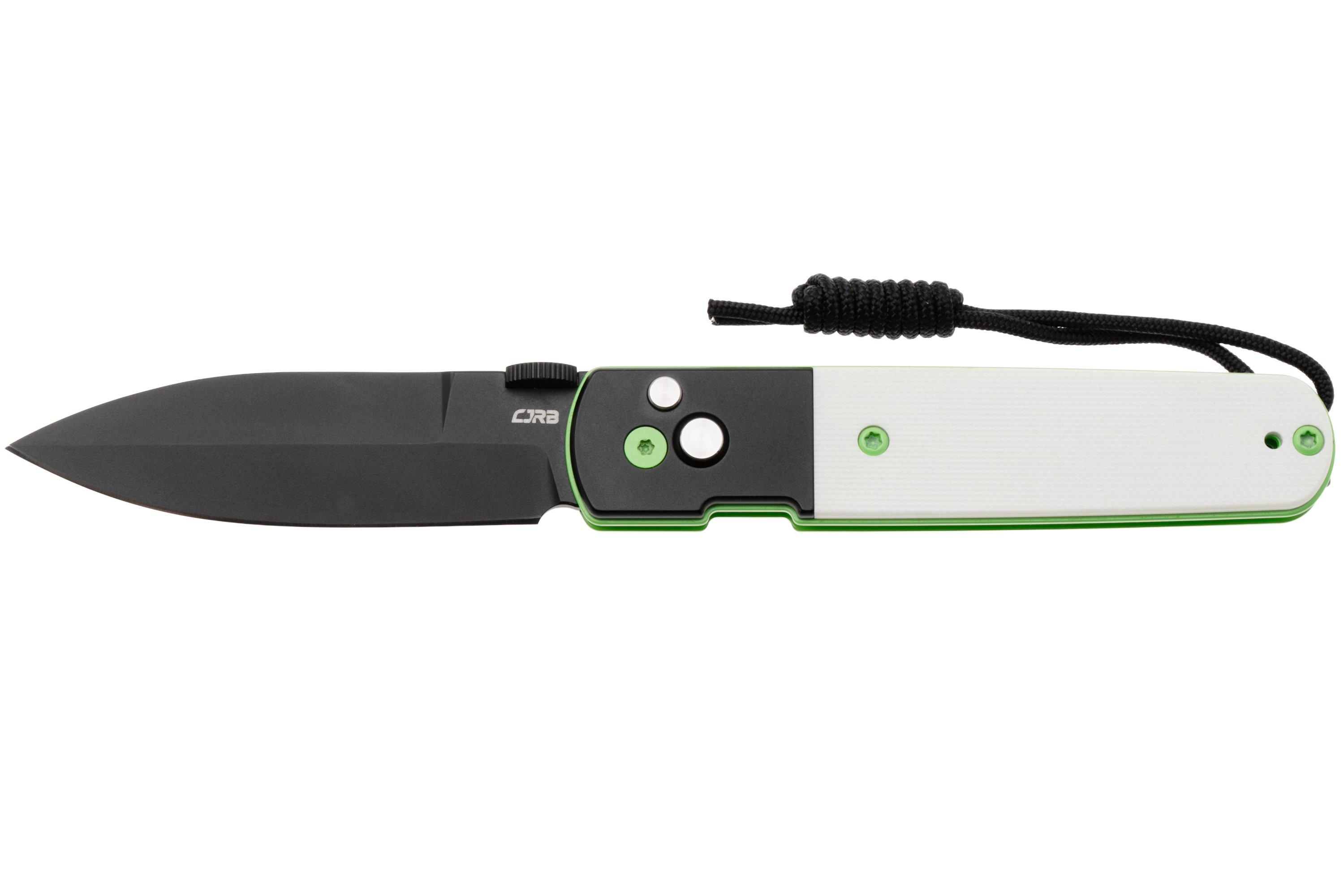 CJRB Locust J1951-BBW PVD AR-RPM9, Black Aluminium White G10, pocket ...