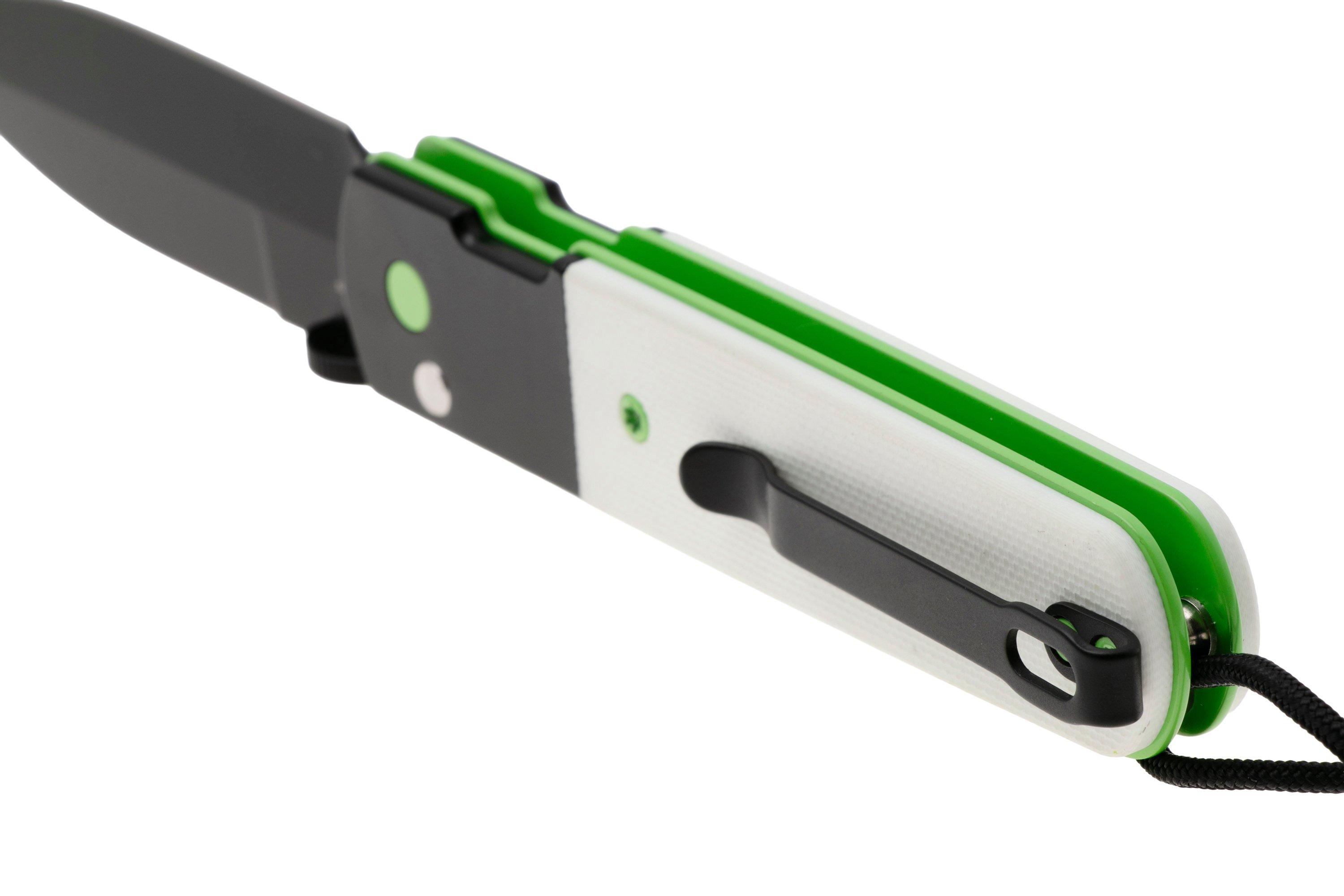 CJRB Locust J1951-BBW PVD AR-RPM9, Black Aluminium White G10, pocket ...