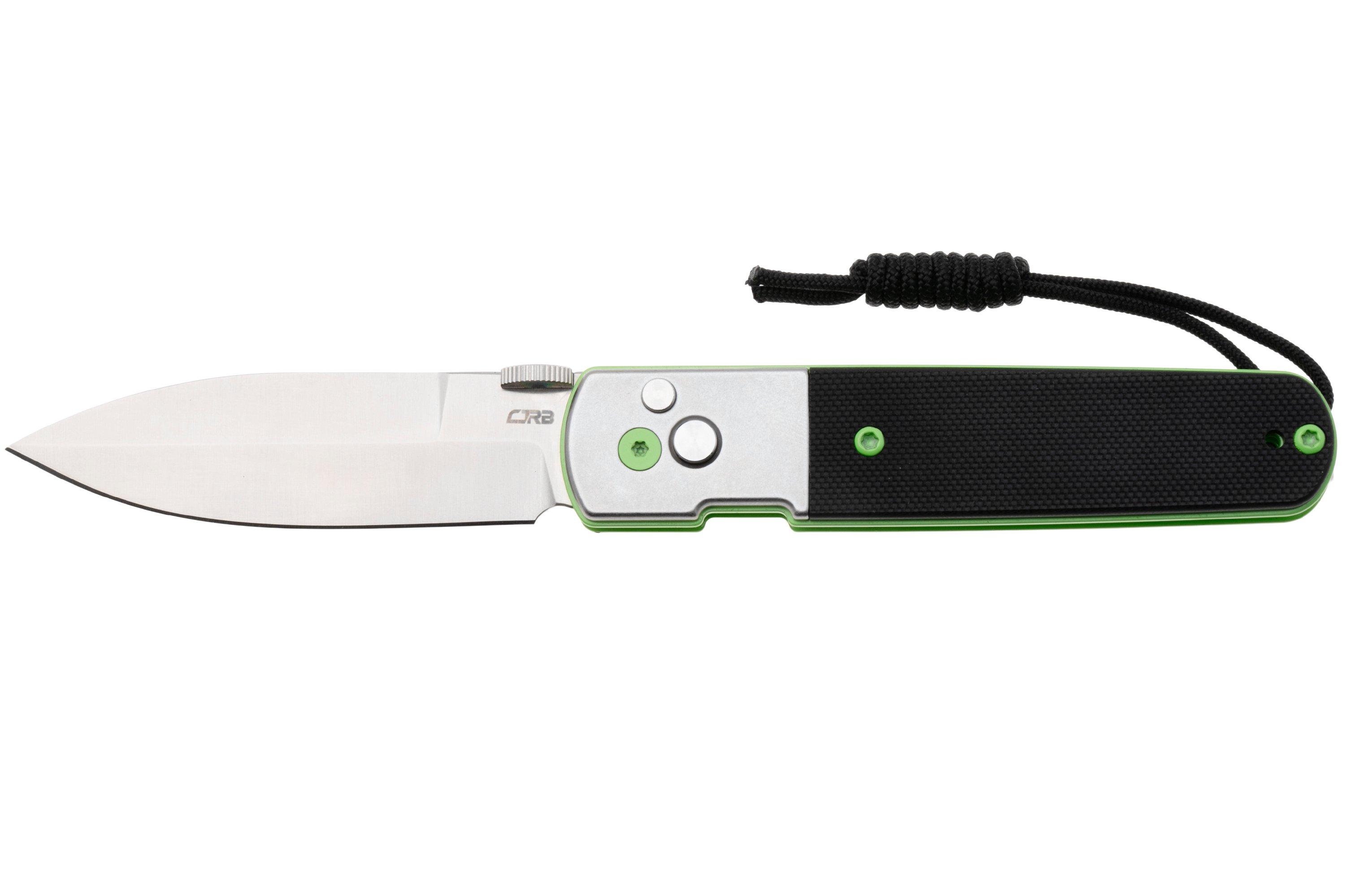 CJRB Locust J1951-SBK Satin AR-RPM9, Stainless Steel Black G10, pocket ...