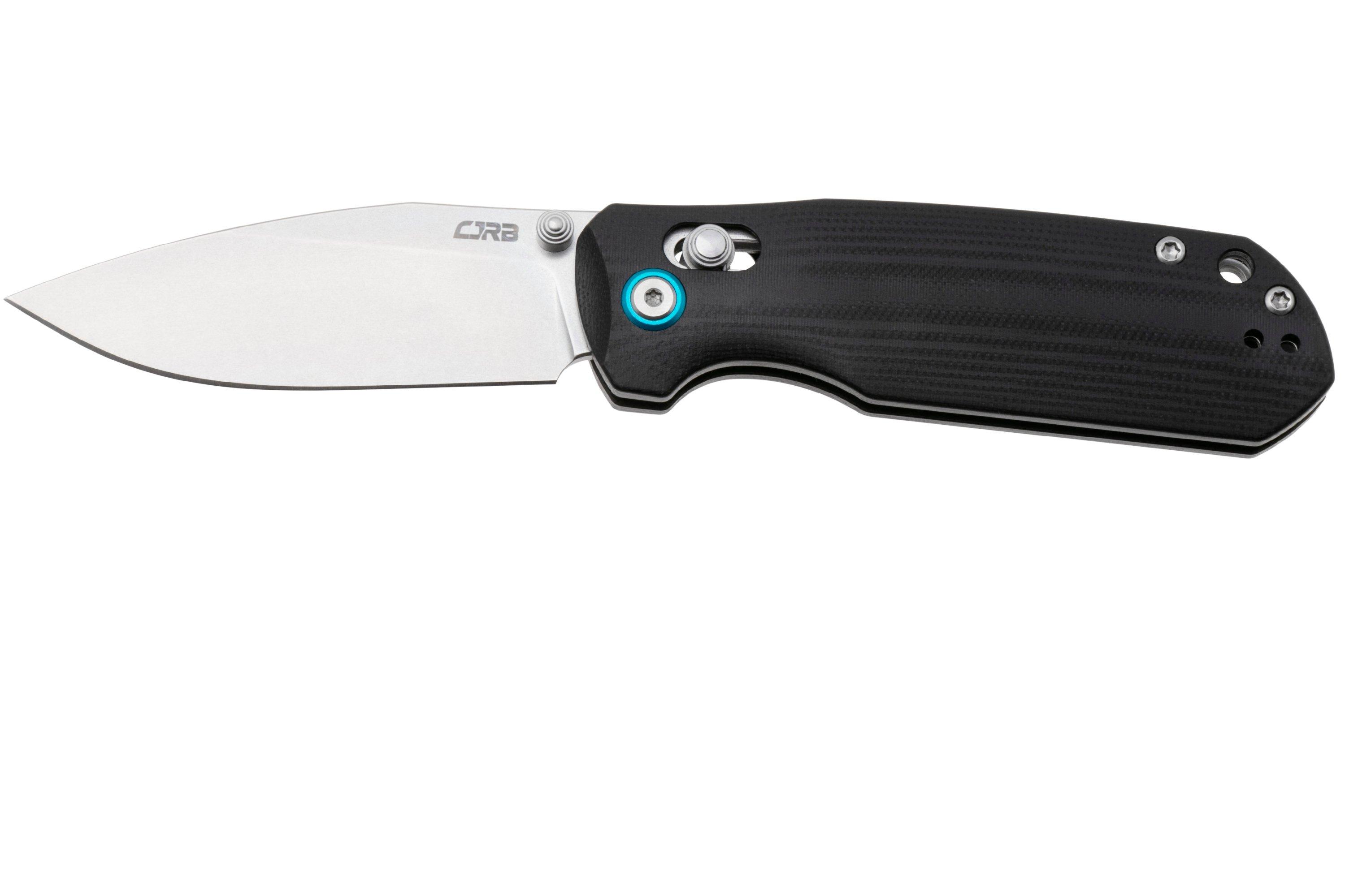CJRB Maximal J1954-BK Stonewashed AR-RPM9, Black G10, pocket knife ...