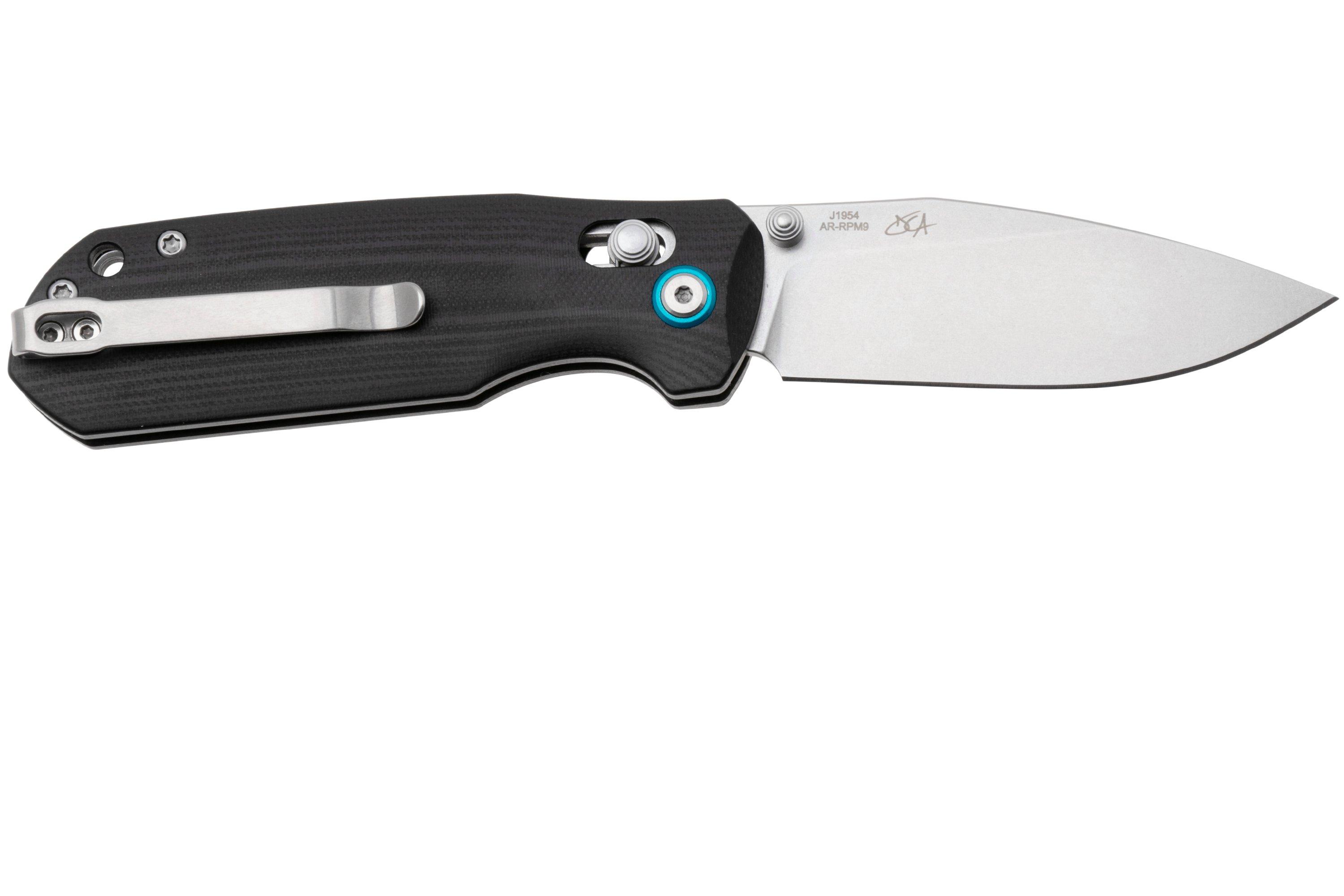 CJRB Maximal J1954-BK Stonewashed AR-RPM9, Black G10, zakmes, David C. Andersen design ...